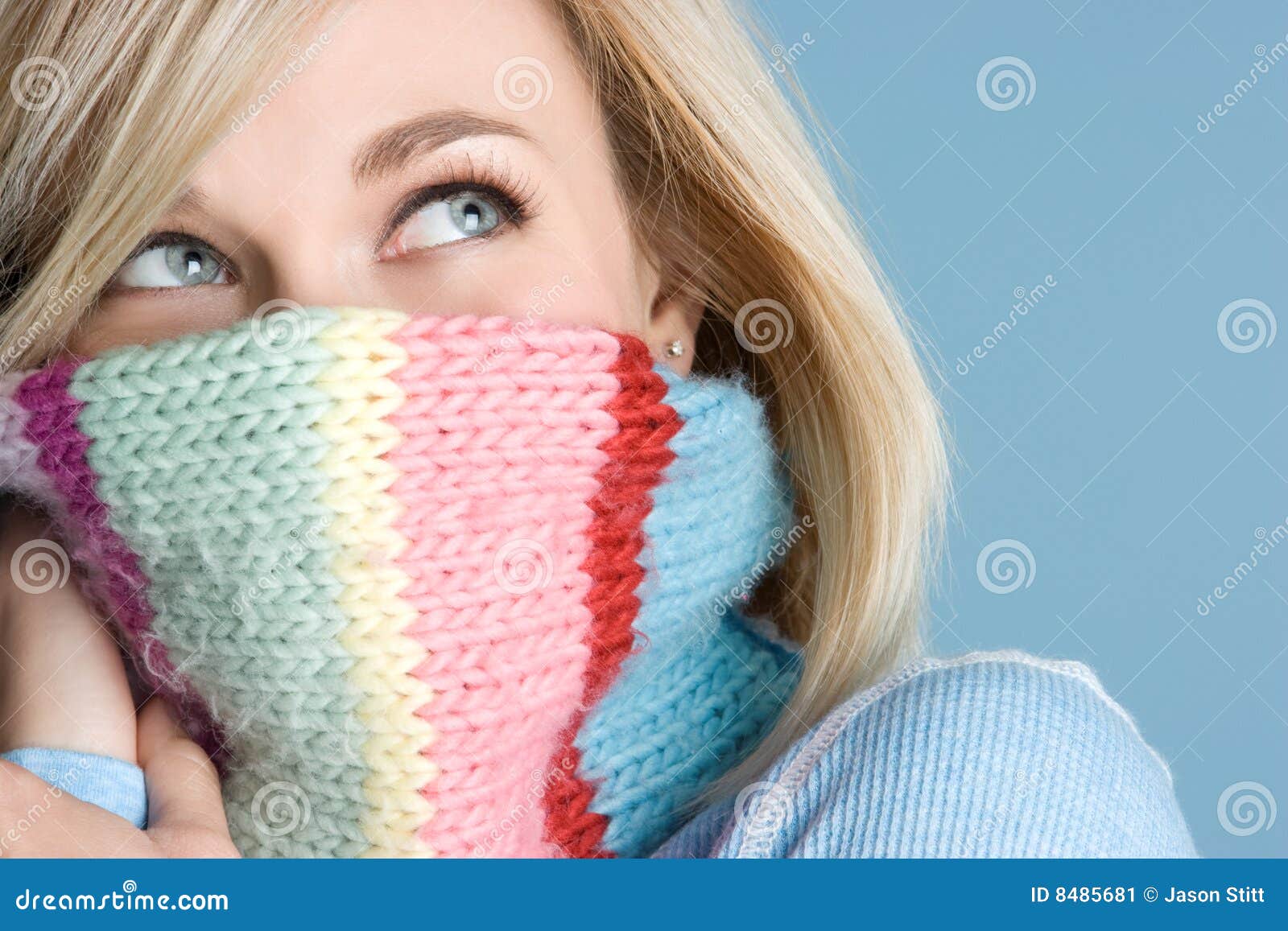 Winter Scarf Woman stock image. Image of cold, covered - 8485681