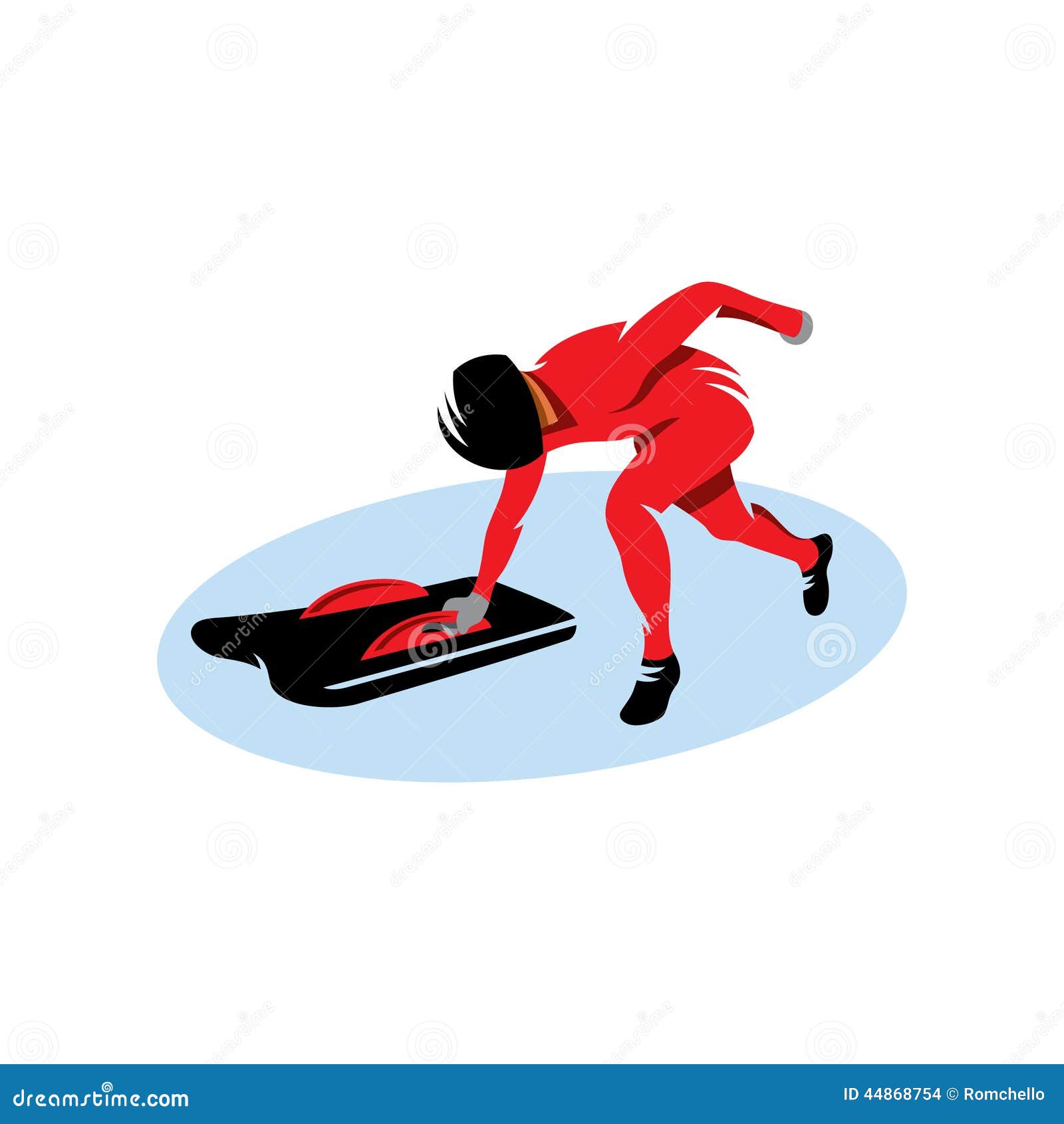 Skeleton Athlete Line And Solid Icon, Winter Sport Concept, Skeleton ...