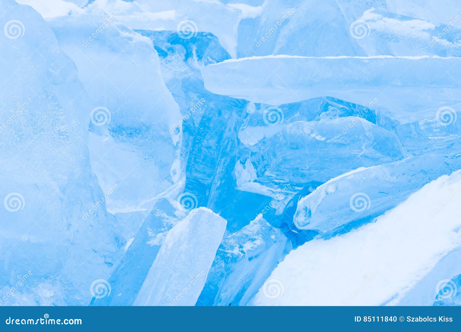 Winter Scene with Frozen Ice-pack Ice Float and Other Formations Stock ...