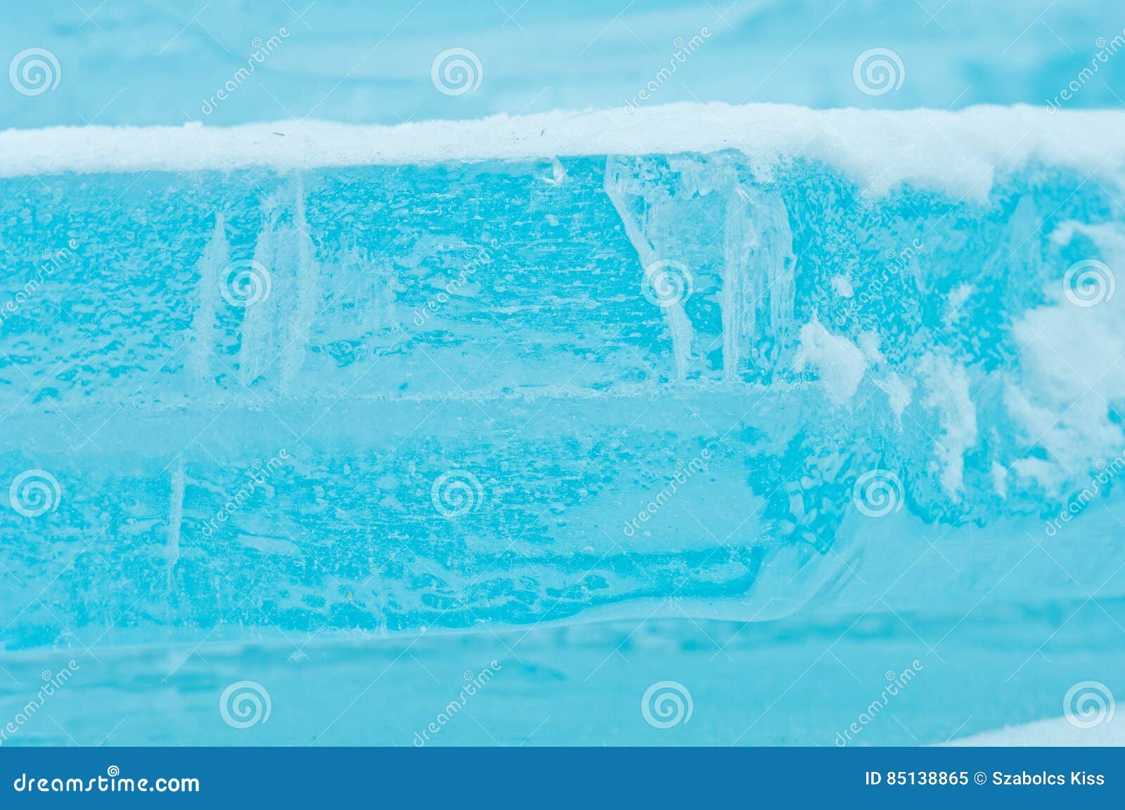 Winter Scene with Frozen Ice-pack Ice Float and Other Formations Stock ...