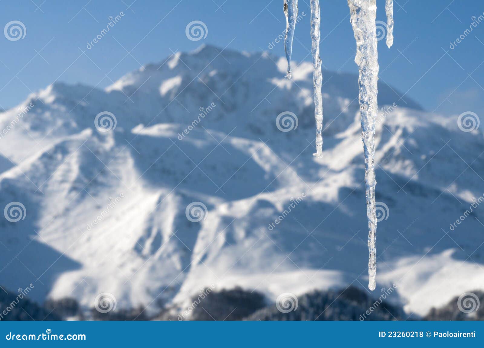 Winter Scene with Ice and Snow Stock Photo - Image of crack, falls ...