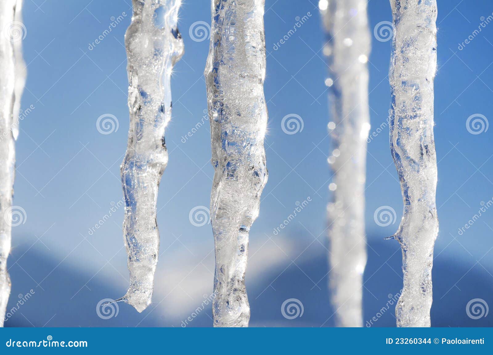 Winter Scene with Ice and Snow Stock Photo - Image of crystal, seasonal ...
