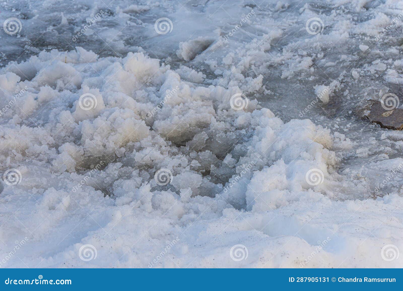 Snow on the Ground during the Winter Season Stock Image - Image of pile ...