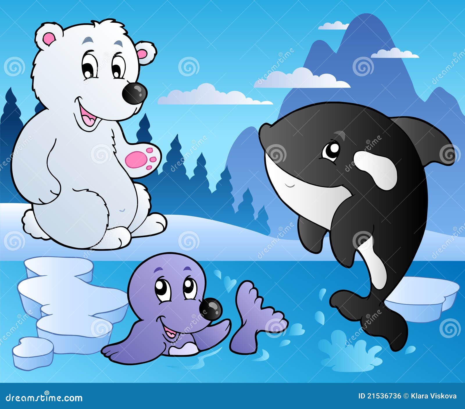 Various Animals Standing In Dub Dancing Poses Set, Cute Cartoon ...