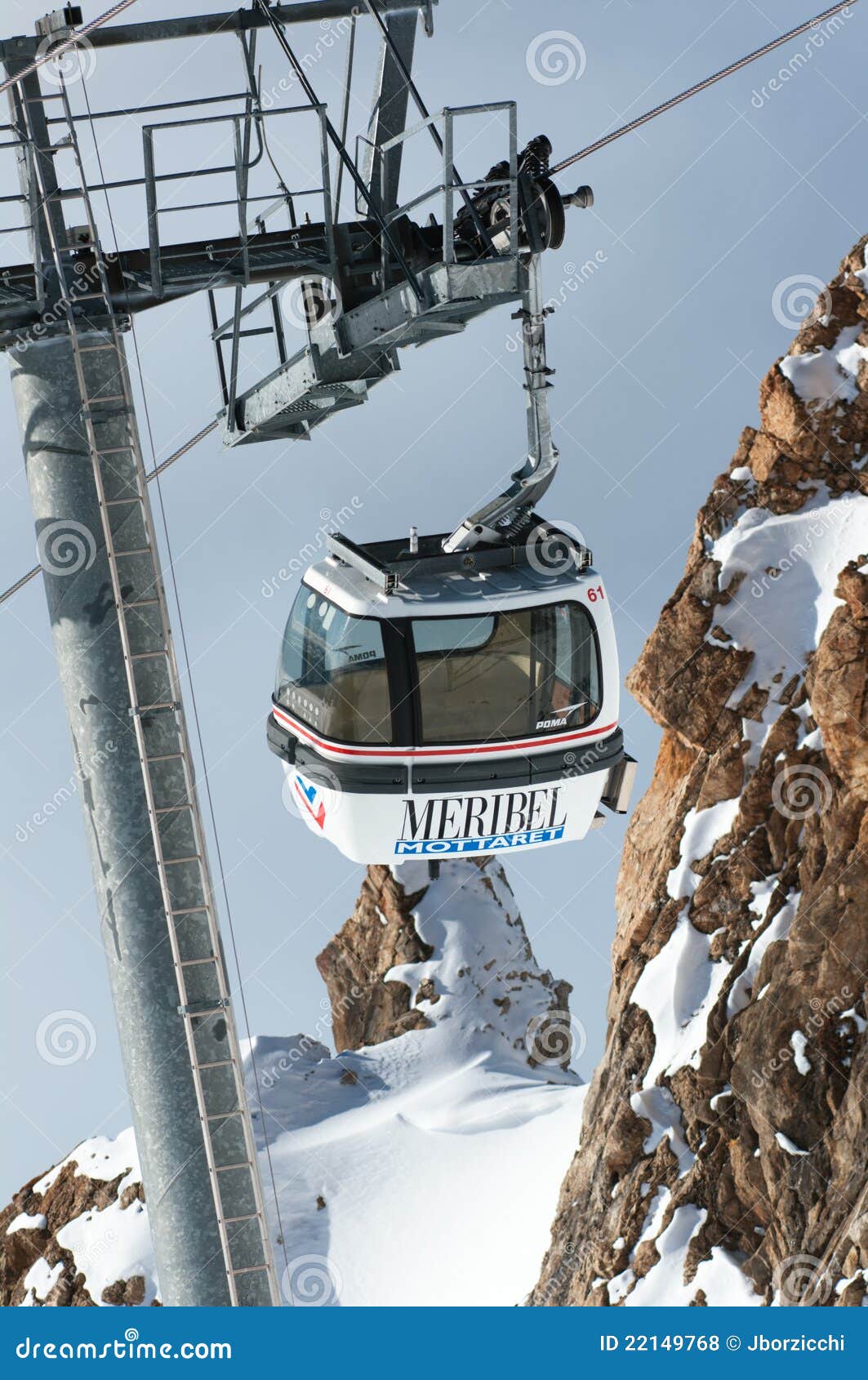 Winter Scenery, Meribel, France Editorial Stock Photo - Image of high ...