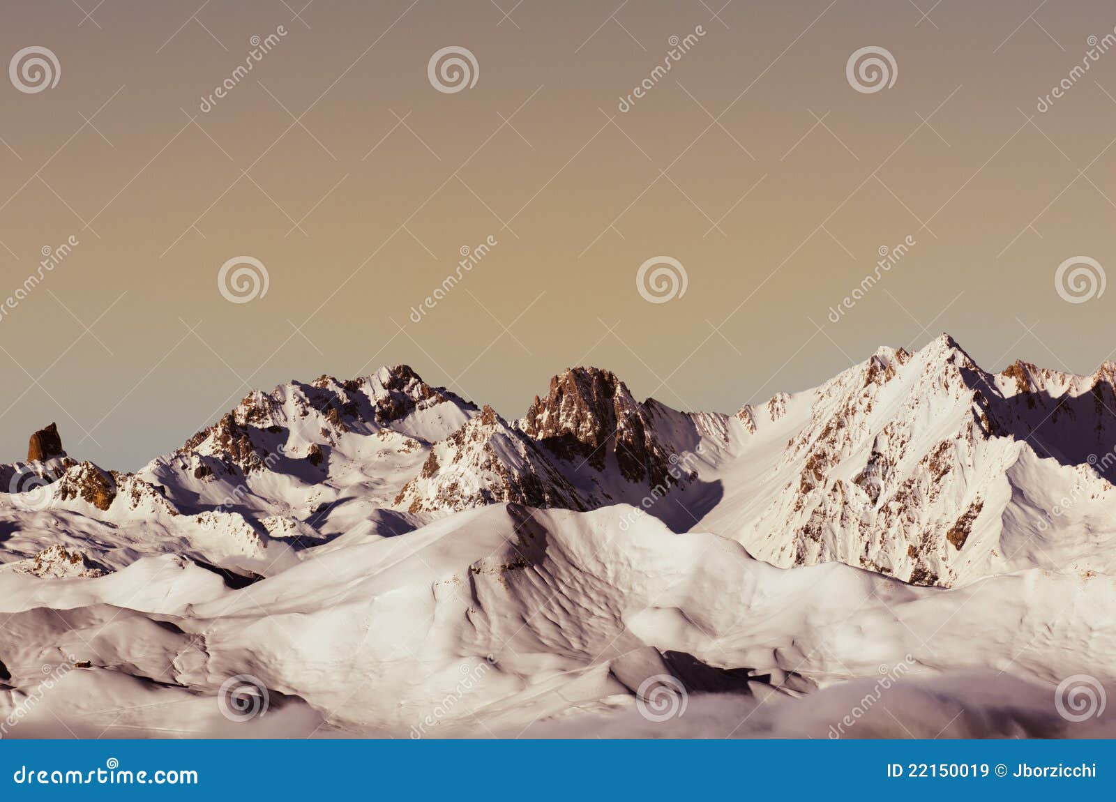 Winter Scenery, Meribel, France Stock Image - Image of panorama, ride ...