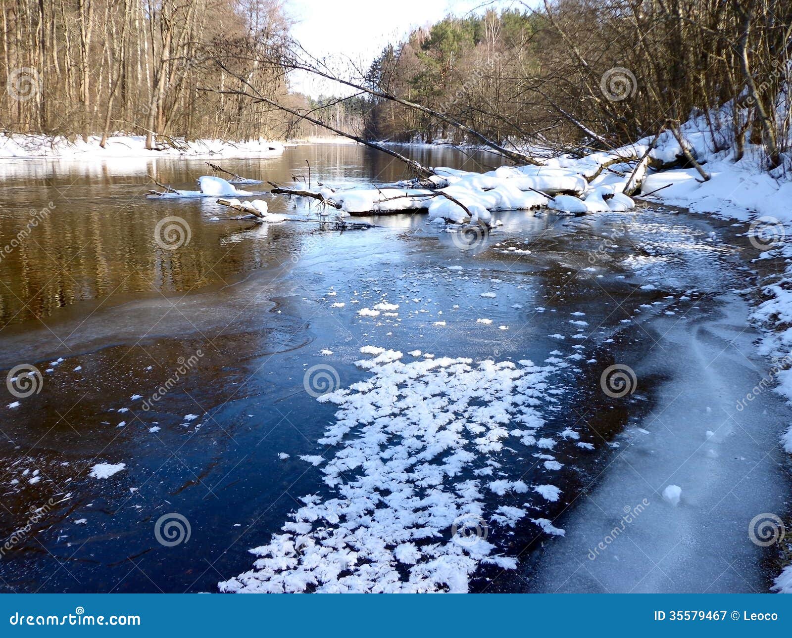 Winter scenery stock image. Image of winter, river, scenery - 35579467