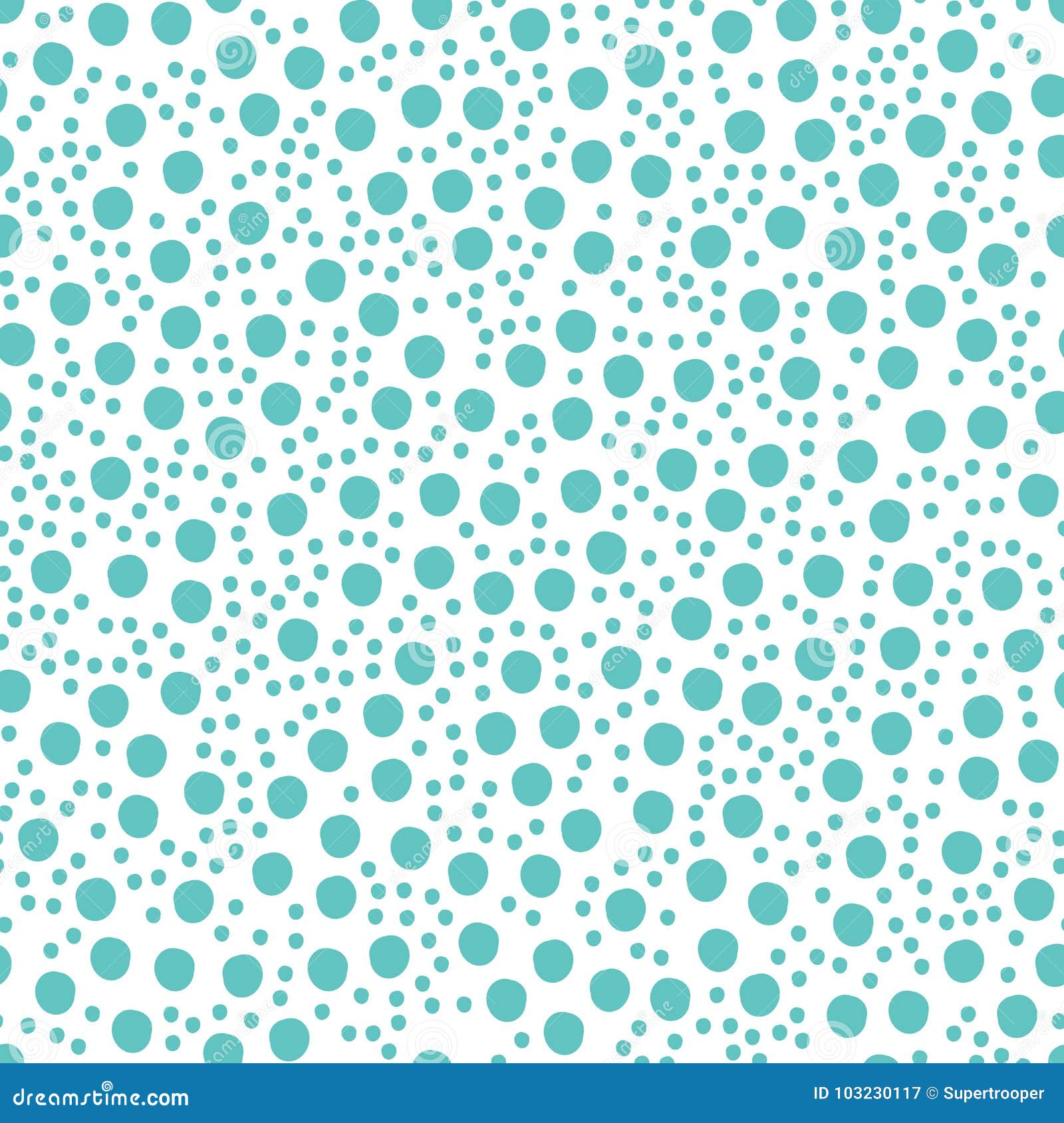 Winter-Schnee Hand Gezeichneter Dots Asymmetrical Seamless Pattern ...