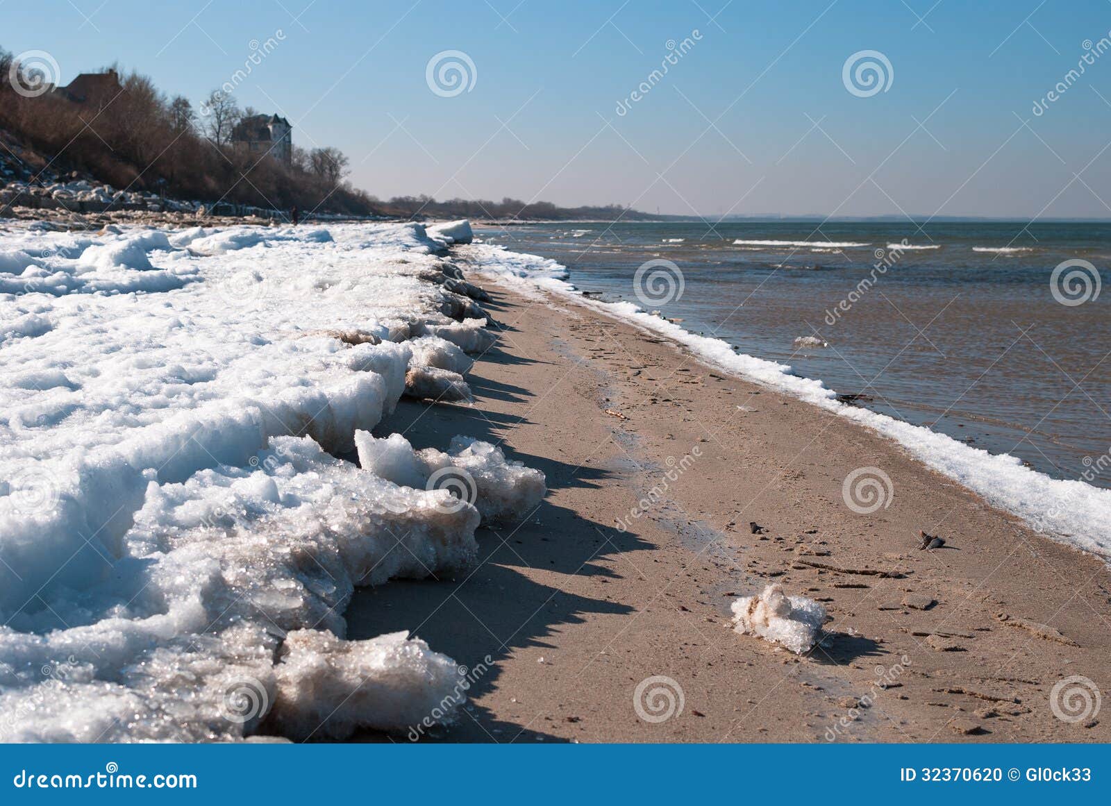 Winter sea beach stock photo. Image of seascape, winter - 32370620