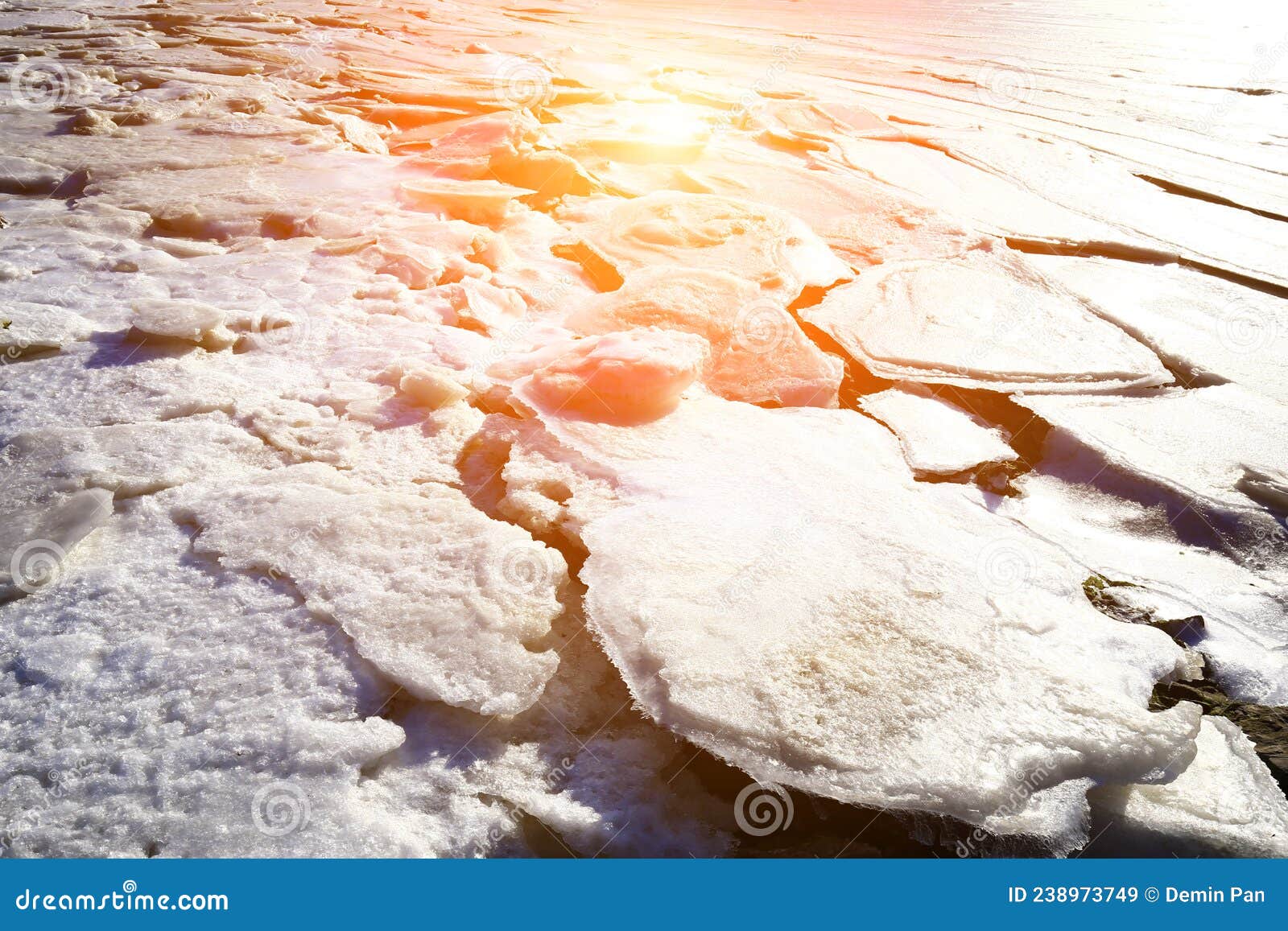 The winter sea ice stock image. Image of seasonal, blue - 238973749
