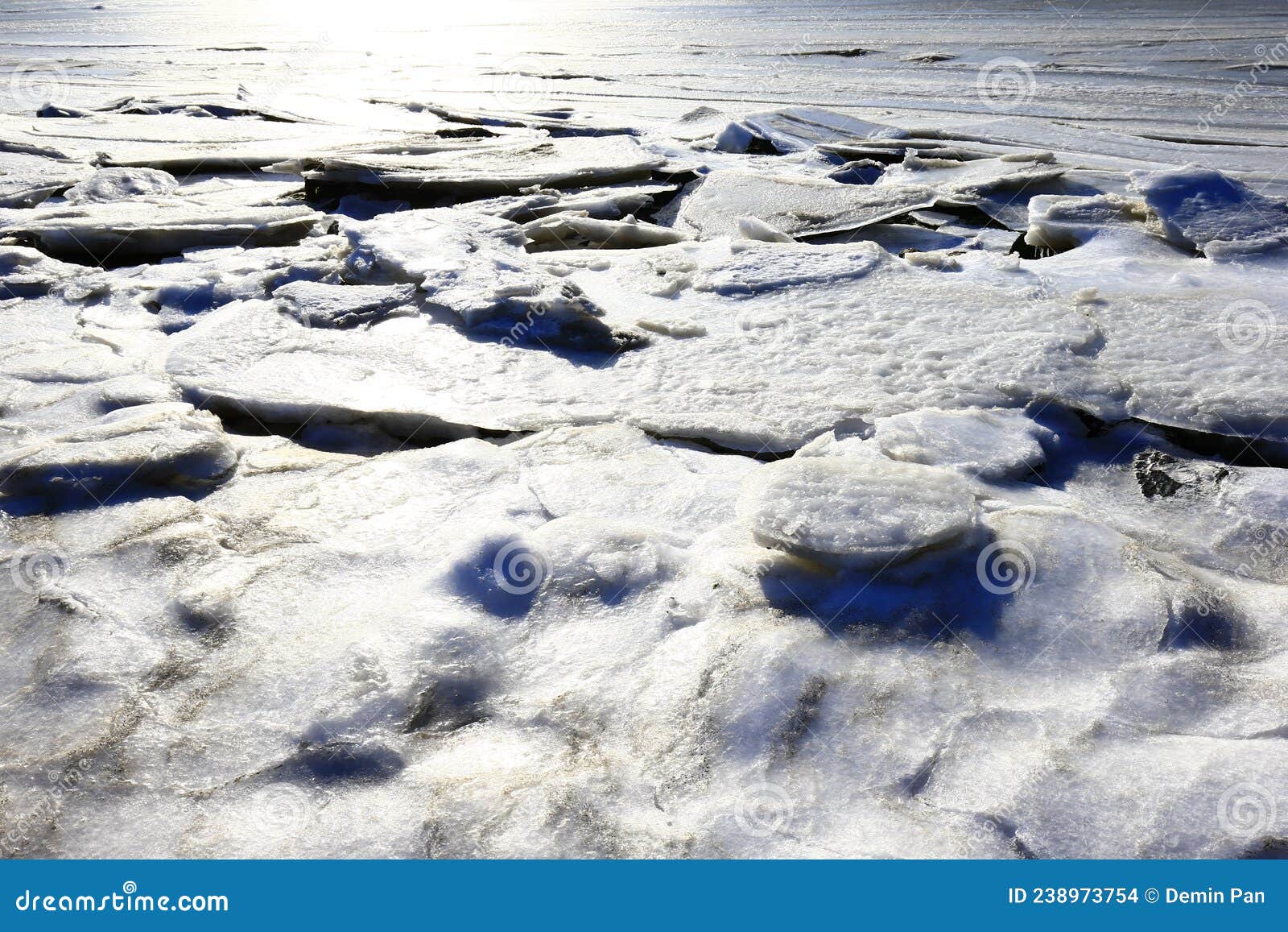 The winter sea ice stock photo. Image of blue, sunshine - 238973754