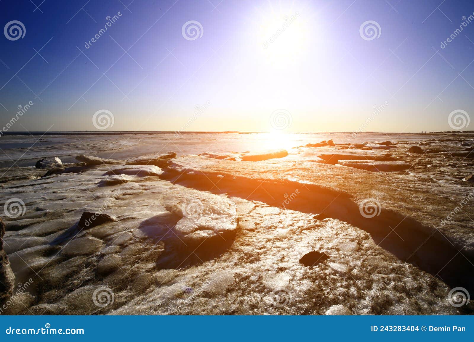 The winter sea ice stock photo. Image of blue, scene - 243283404