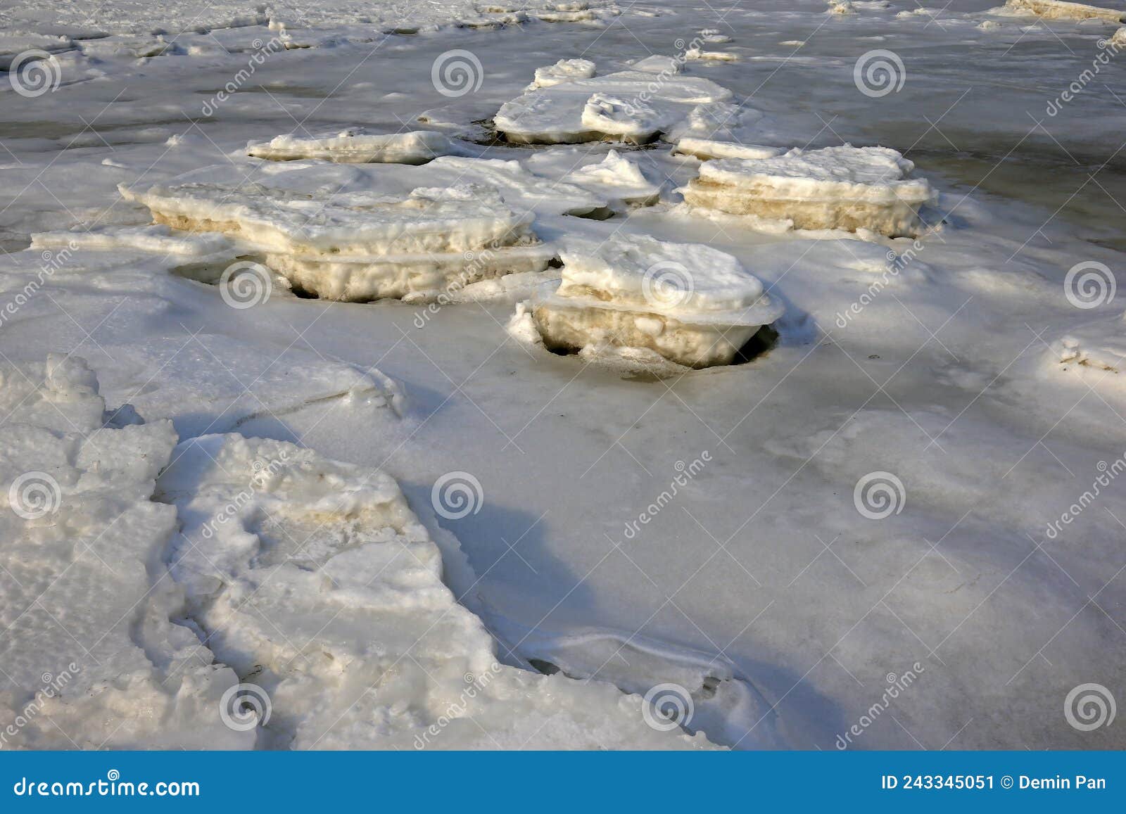 The winter sea ice stock image. Image of sunshine, north - 243345051