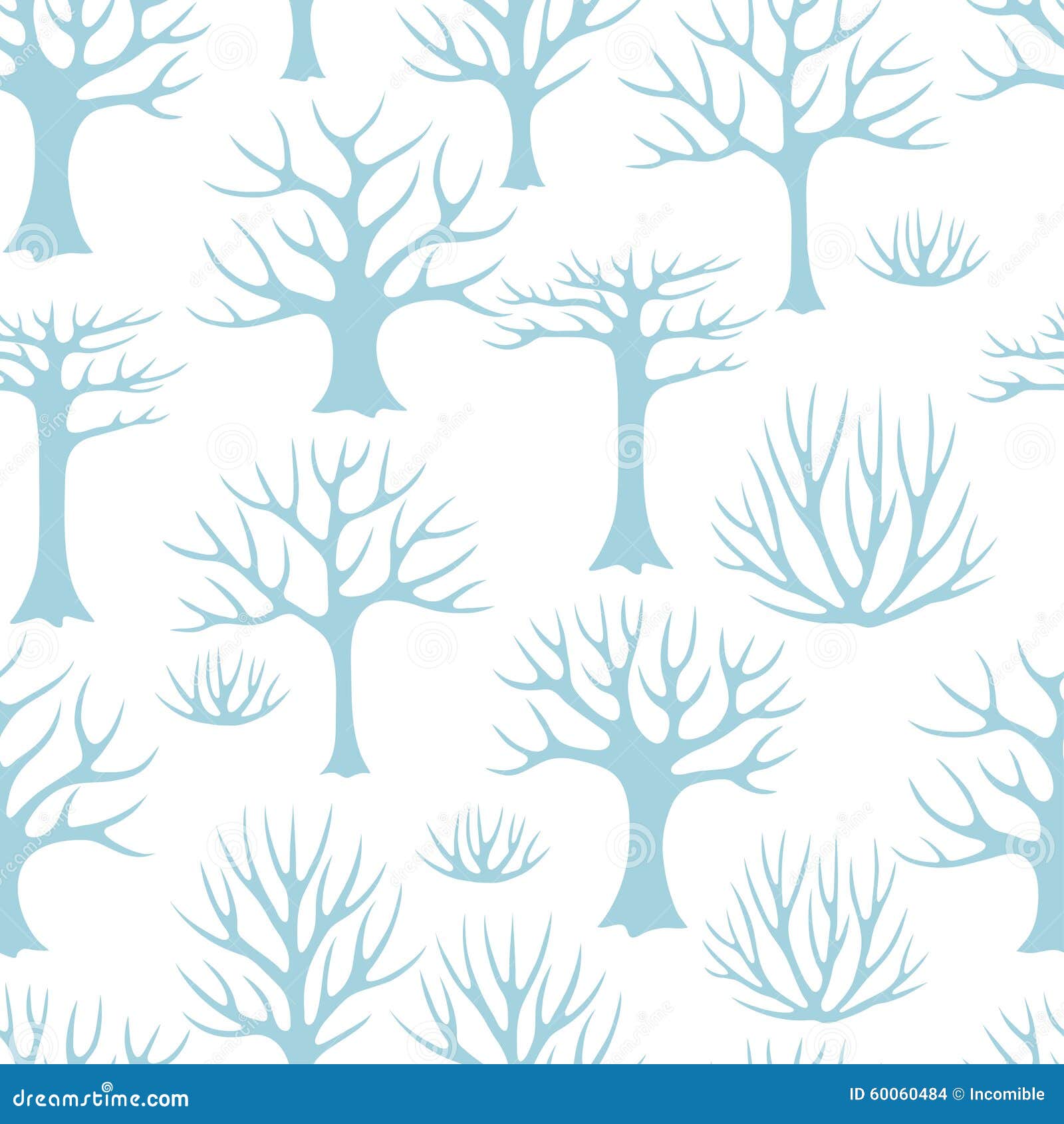 Winter Seamless Pattern with Abstract Stylized Stock Vector ...
