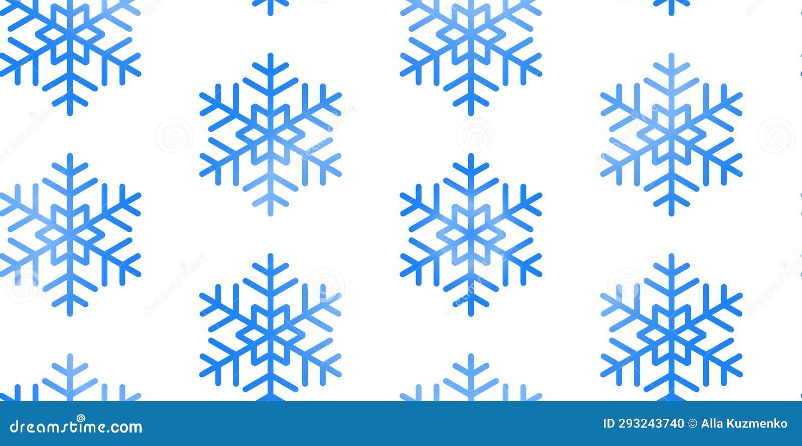Winter Seamless Pattern with Colorful Gradient Snowflakes on White ...