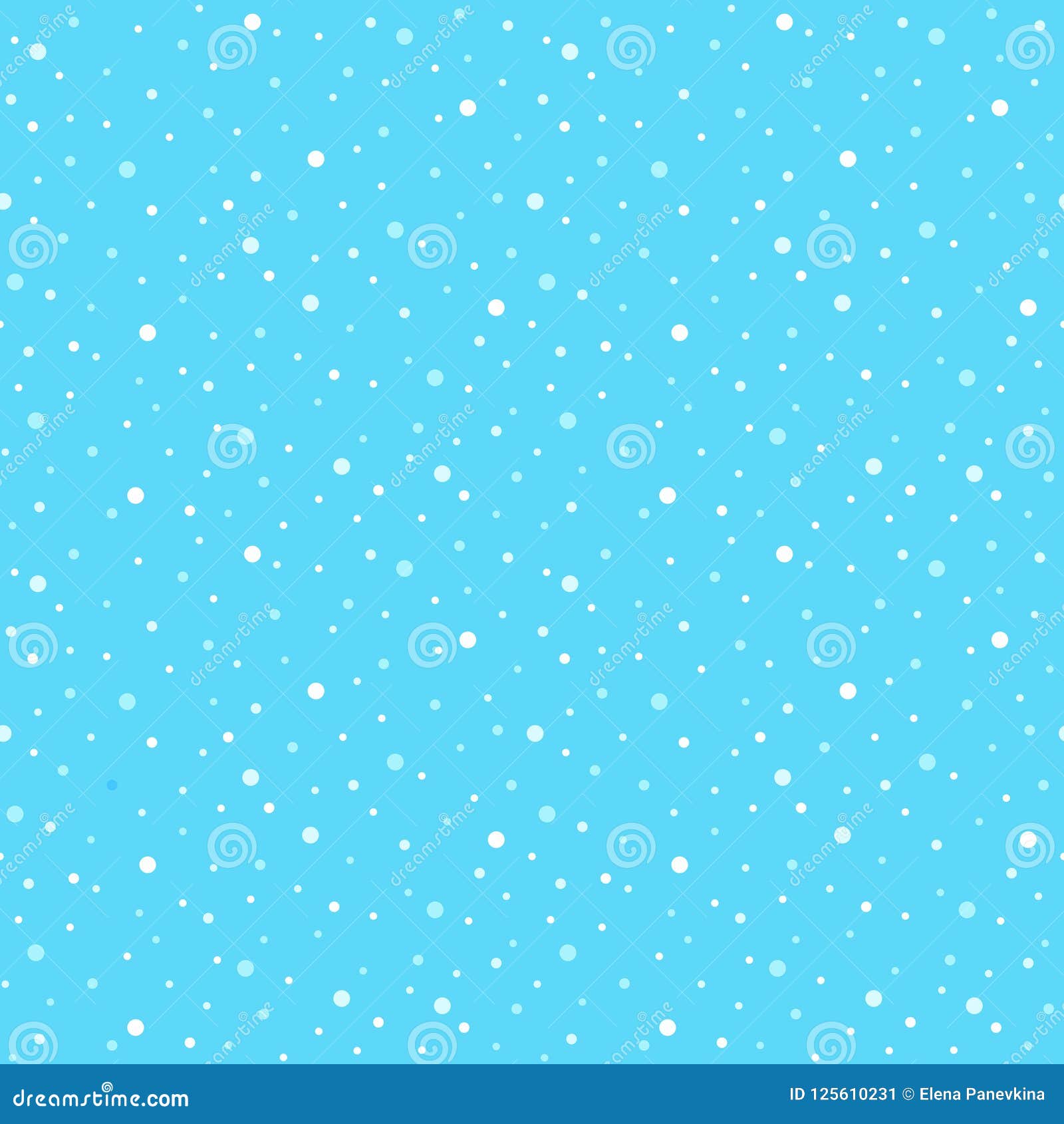 Winter Seamless Pattern with Falling Snow, Snowflakes, Dots Stock ...