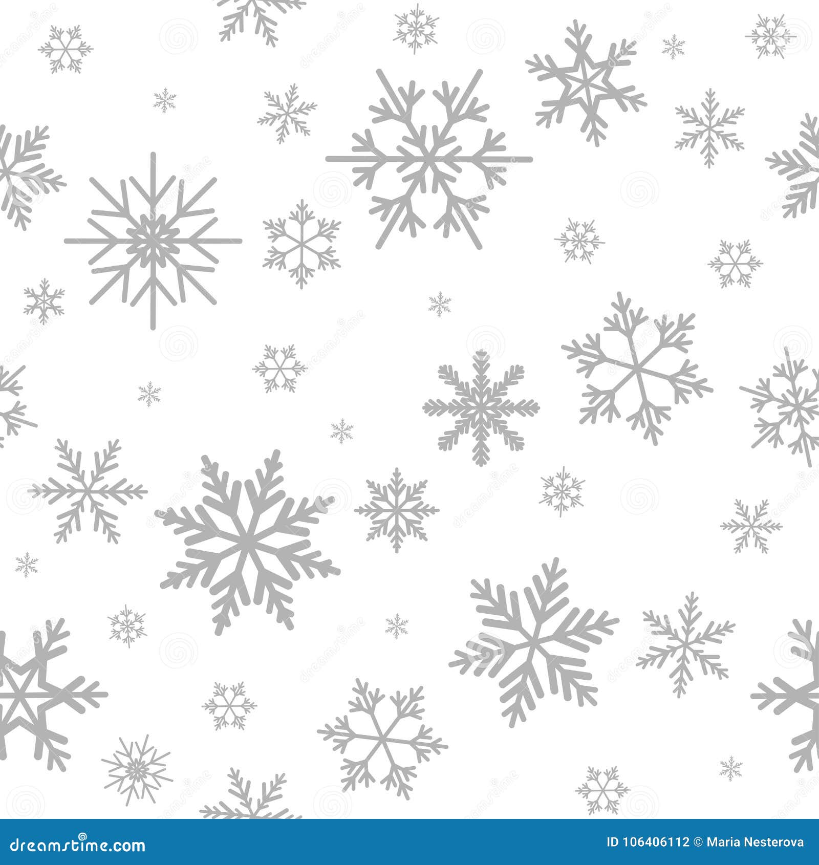 Grey Snowflakes Stock Illustrations – 6,570 Grey Snowflakes Stock ...