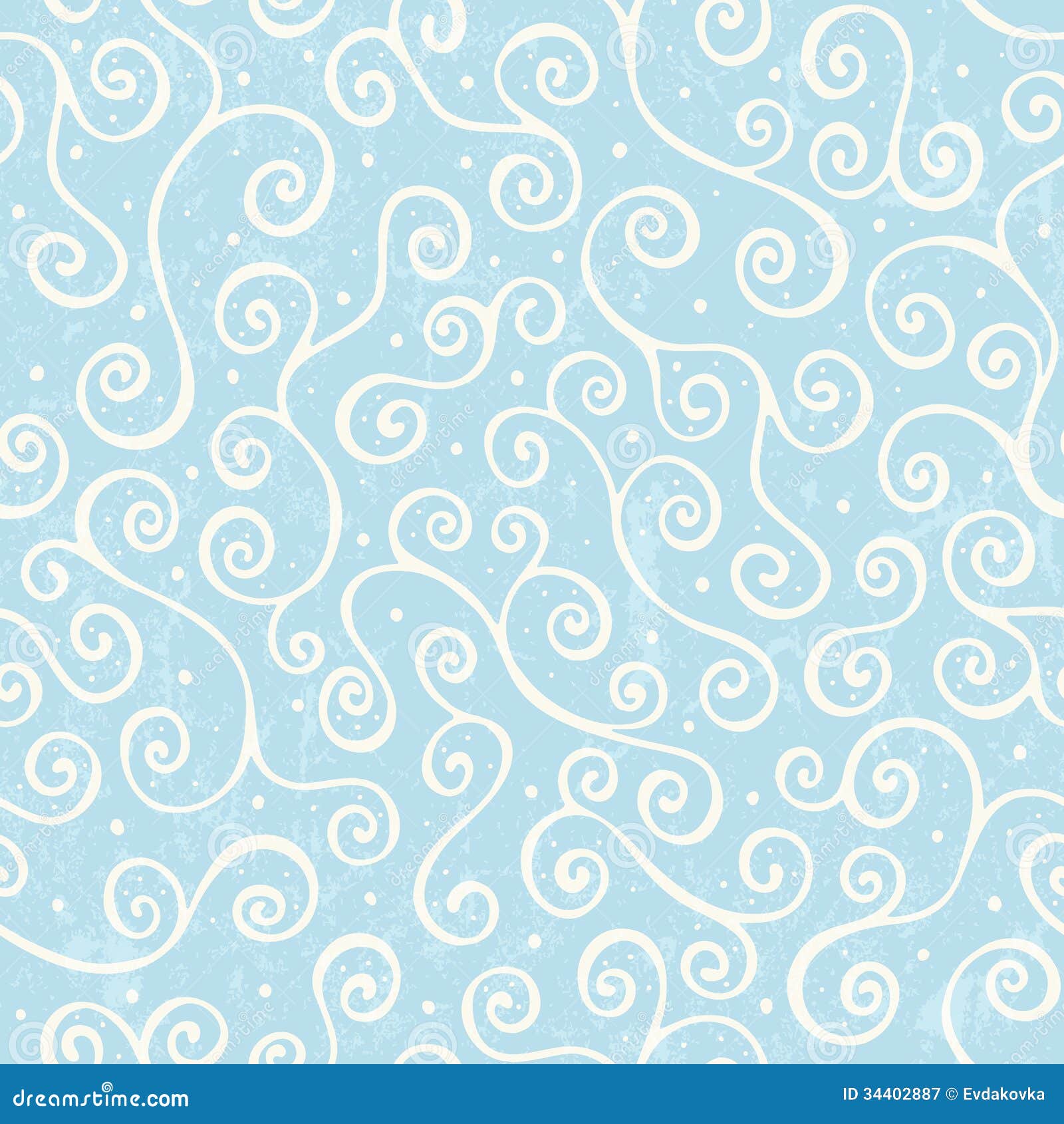 Winter Seamless Pattern with Swirls Stock Vector - Illustration of ...