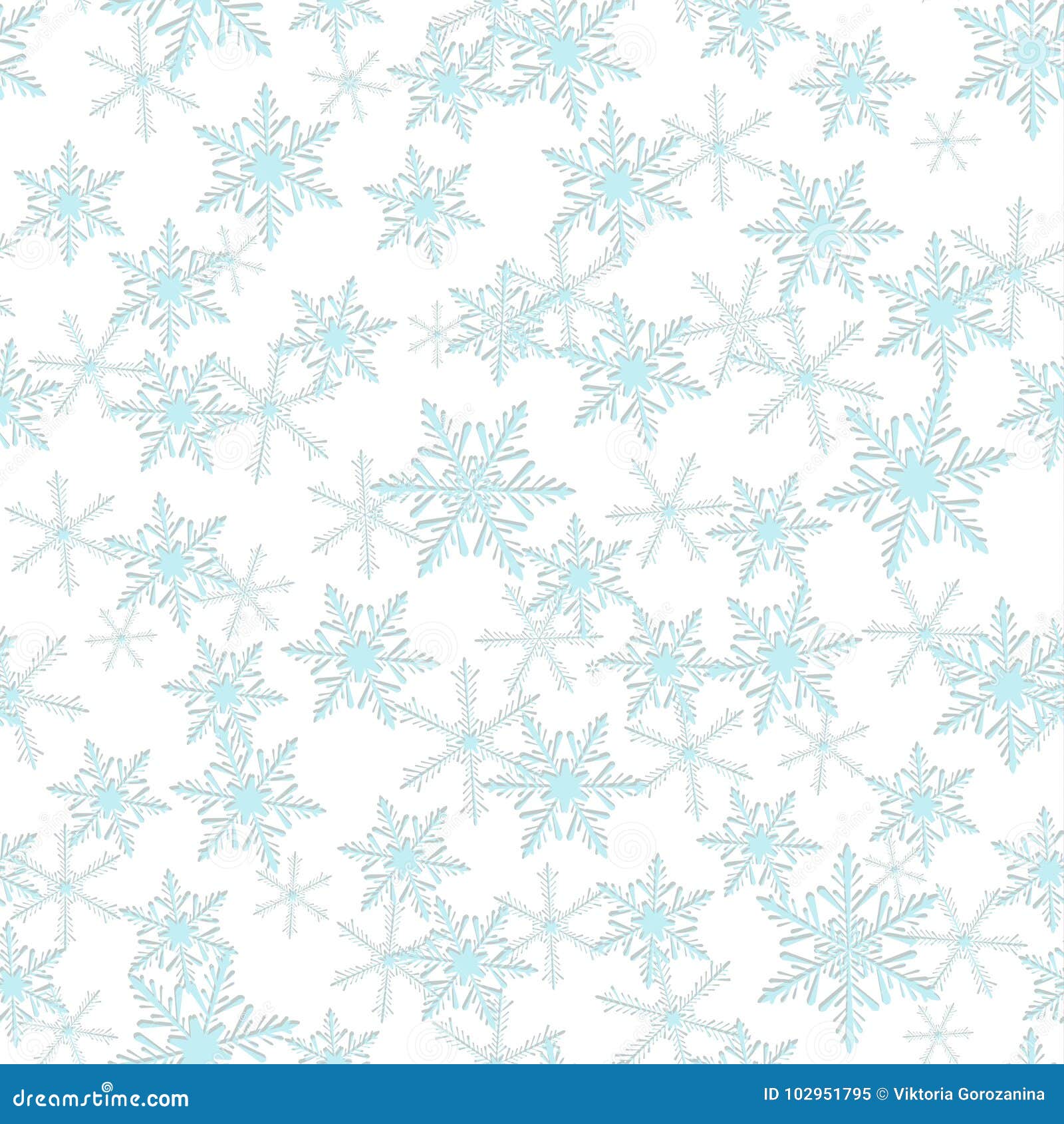 Winter Seamless Snowflake Background Pattern. Vector Illustration ... Winter Seamless Snowflake Background Pattern. Vector Illustration ...