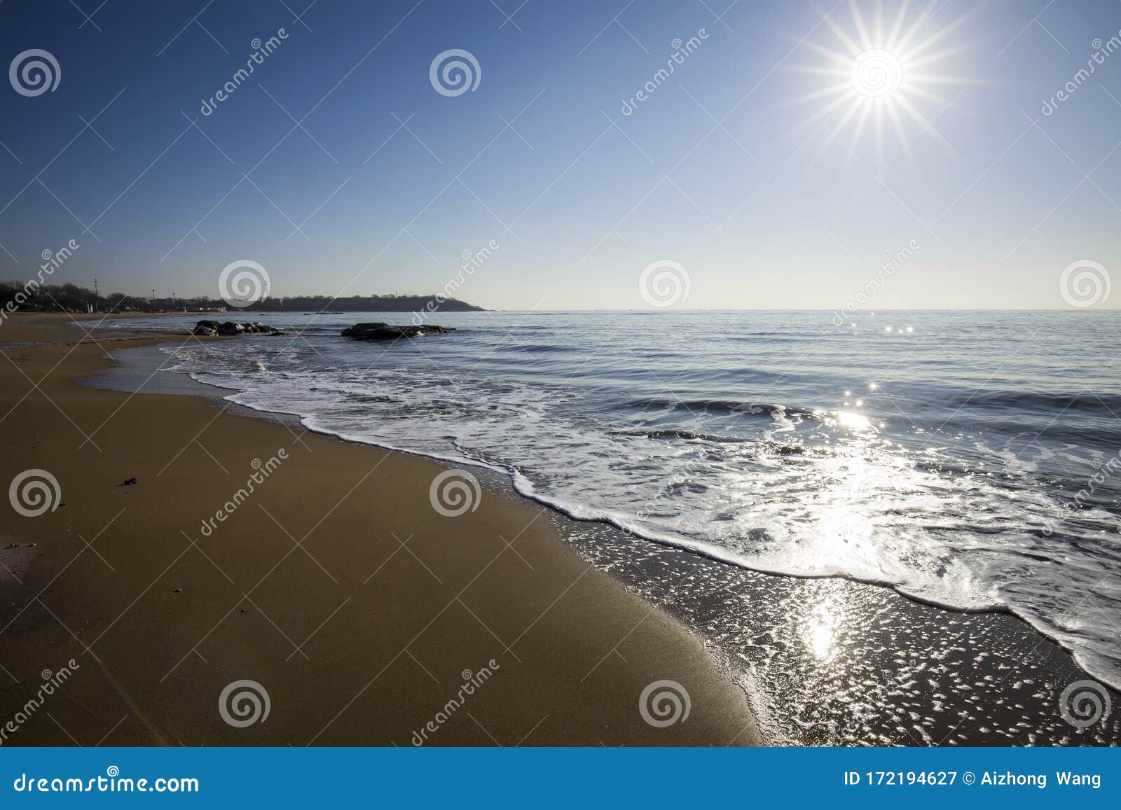 Winter seaside scenery stock image. Image of scene, seaside - 172194627