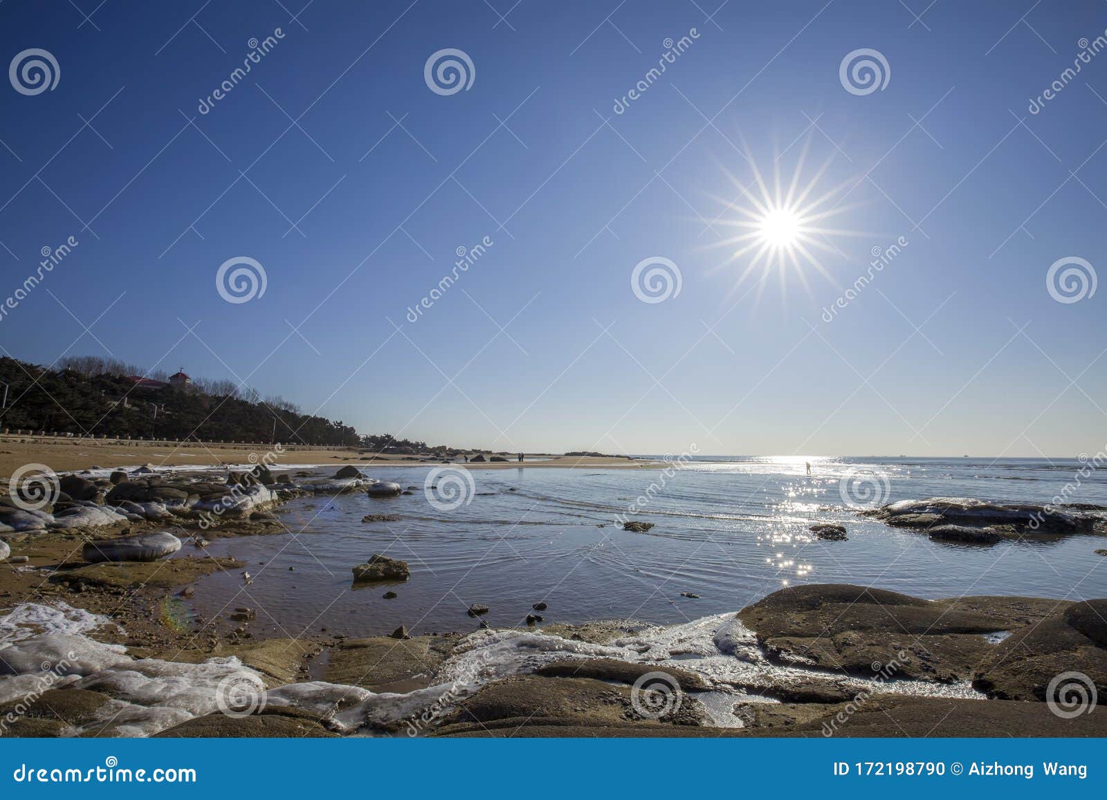 Winter seaside scenery stock photo. Image of scenery - 172198790