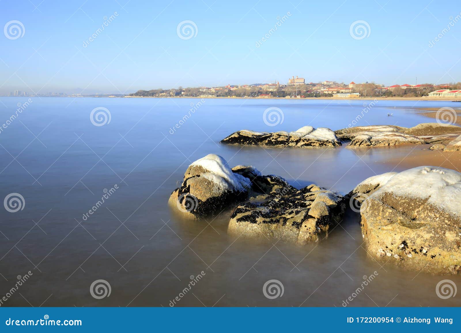 Winter seaside scenery stock photo. Image of seascape - 172200954