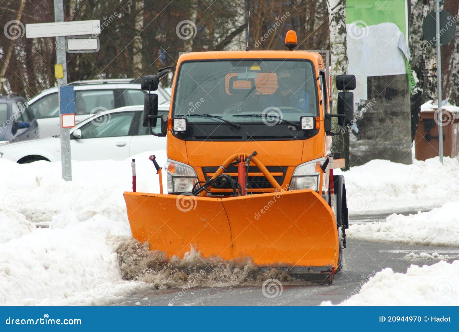 Winter service vehicle stock photo. Image of cold, track - 20944970
