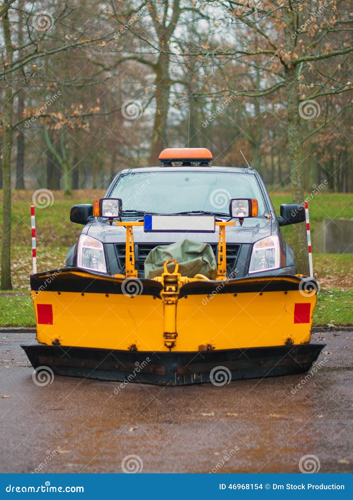 Winter service vehicle. stock photo. Image of snowfall - 46968154