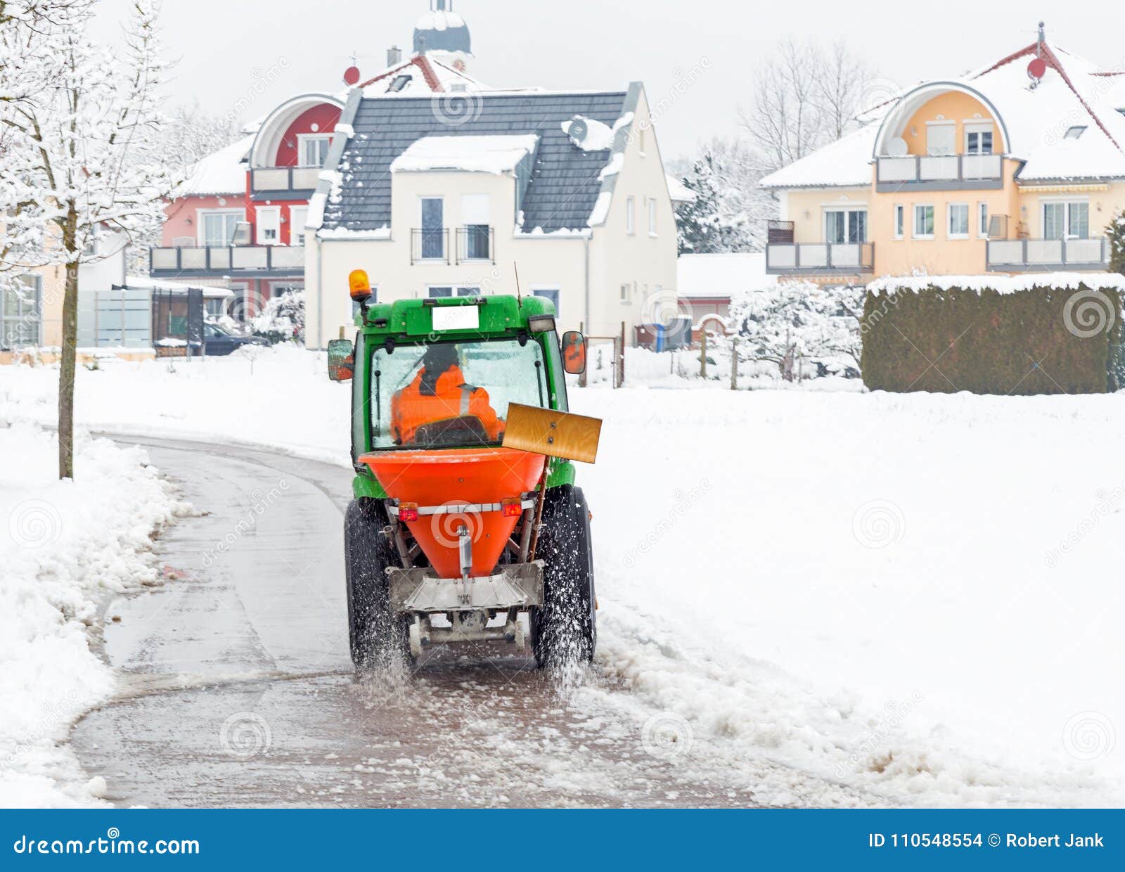 Winter services vehicle stock photo. Image of safety - 110548554