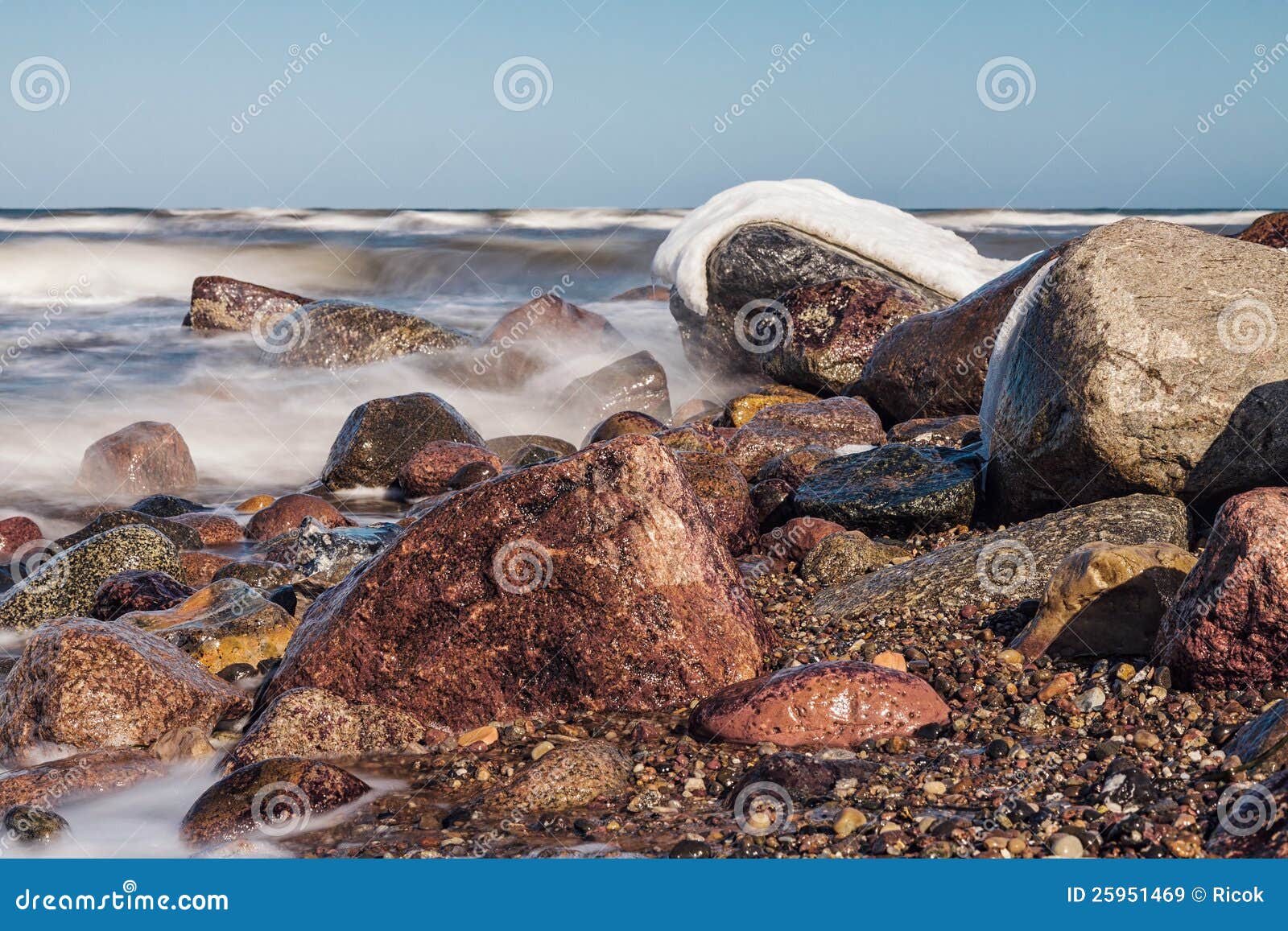Winter on shore stock image. Image of holiday, blue, beach - 25951469