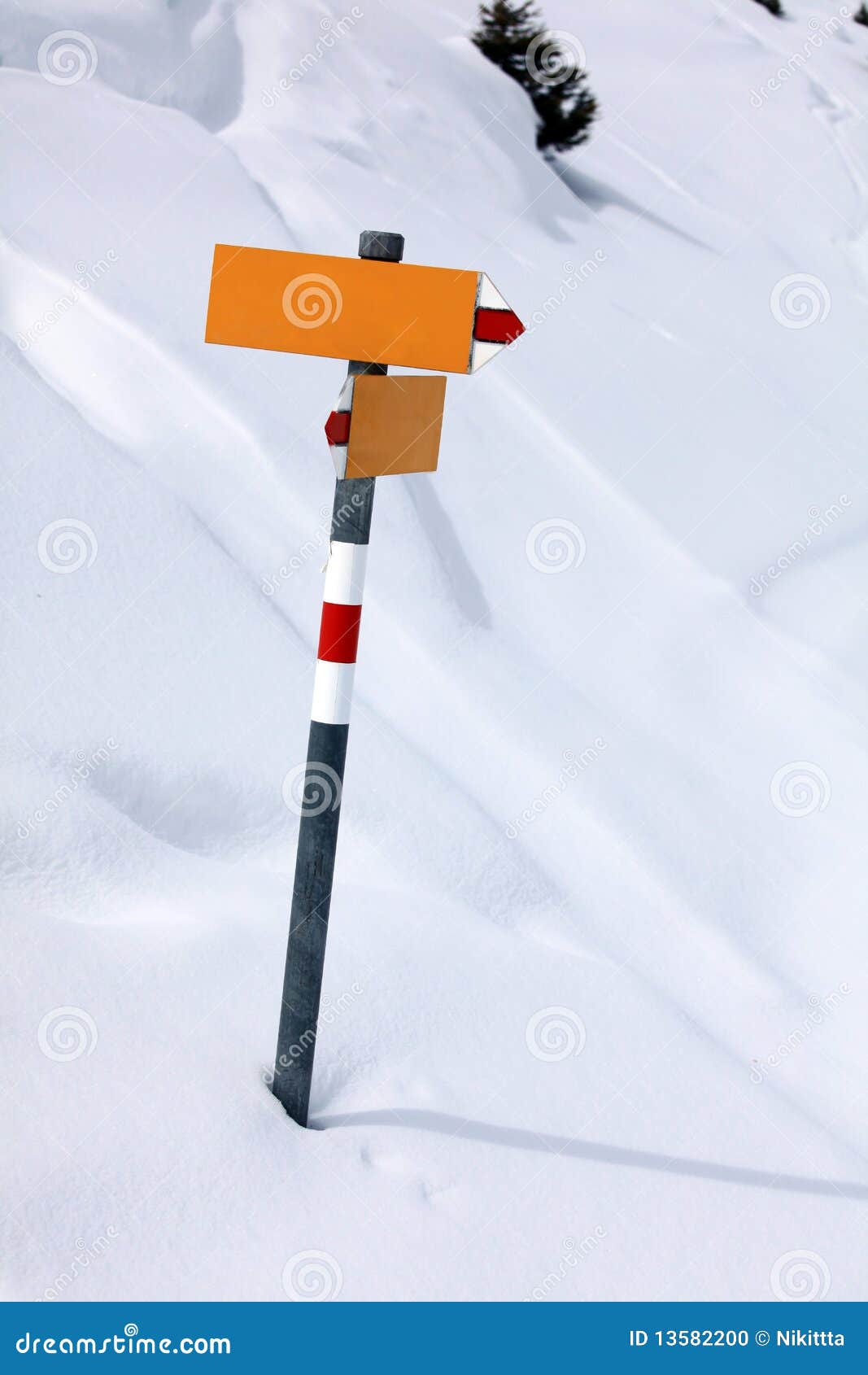 Winter sign stock photo. Image of frozen, season, sign - 13582200