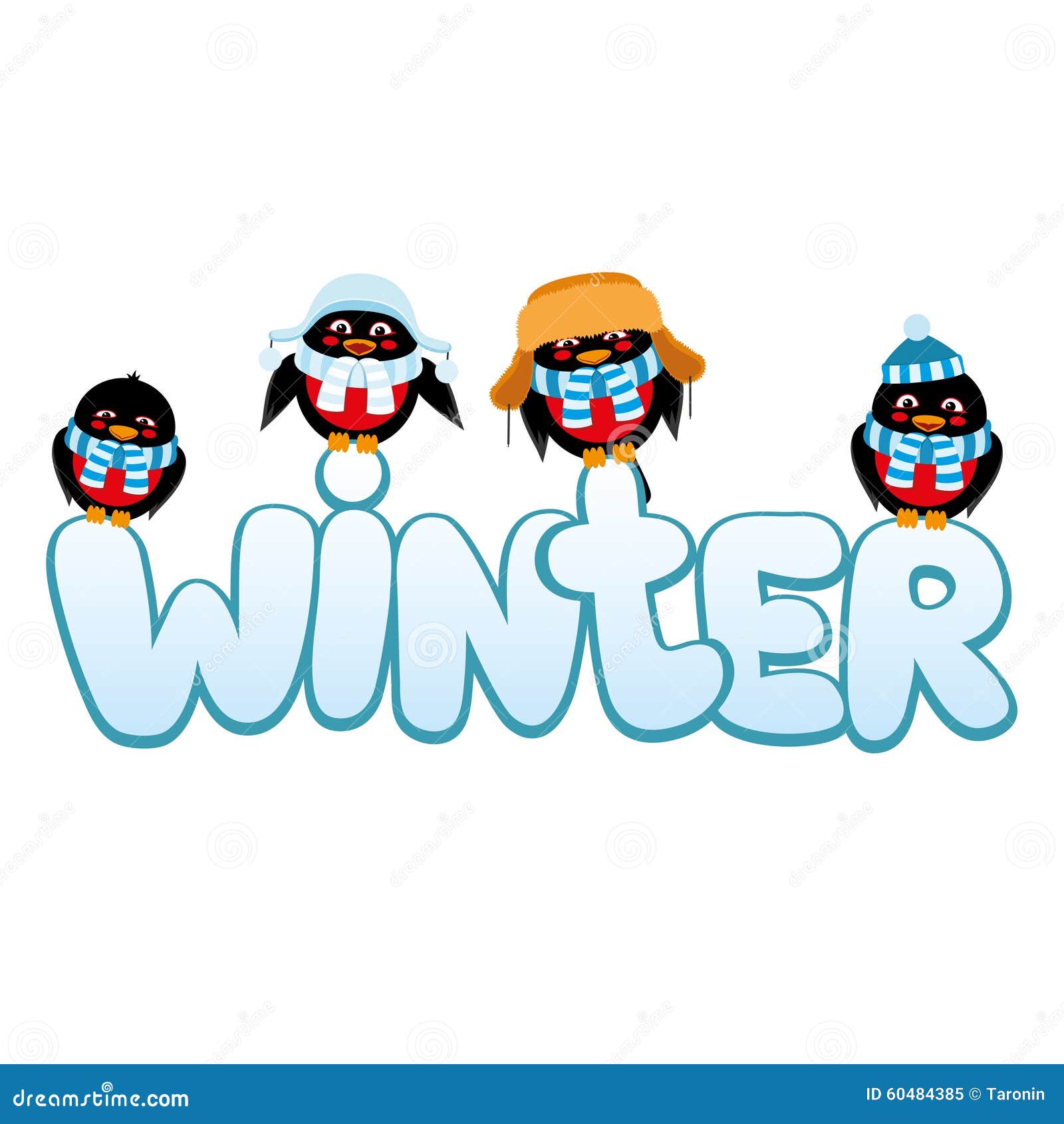 Winter sign. stock vector. Illustration of animal, december - 60484385