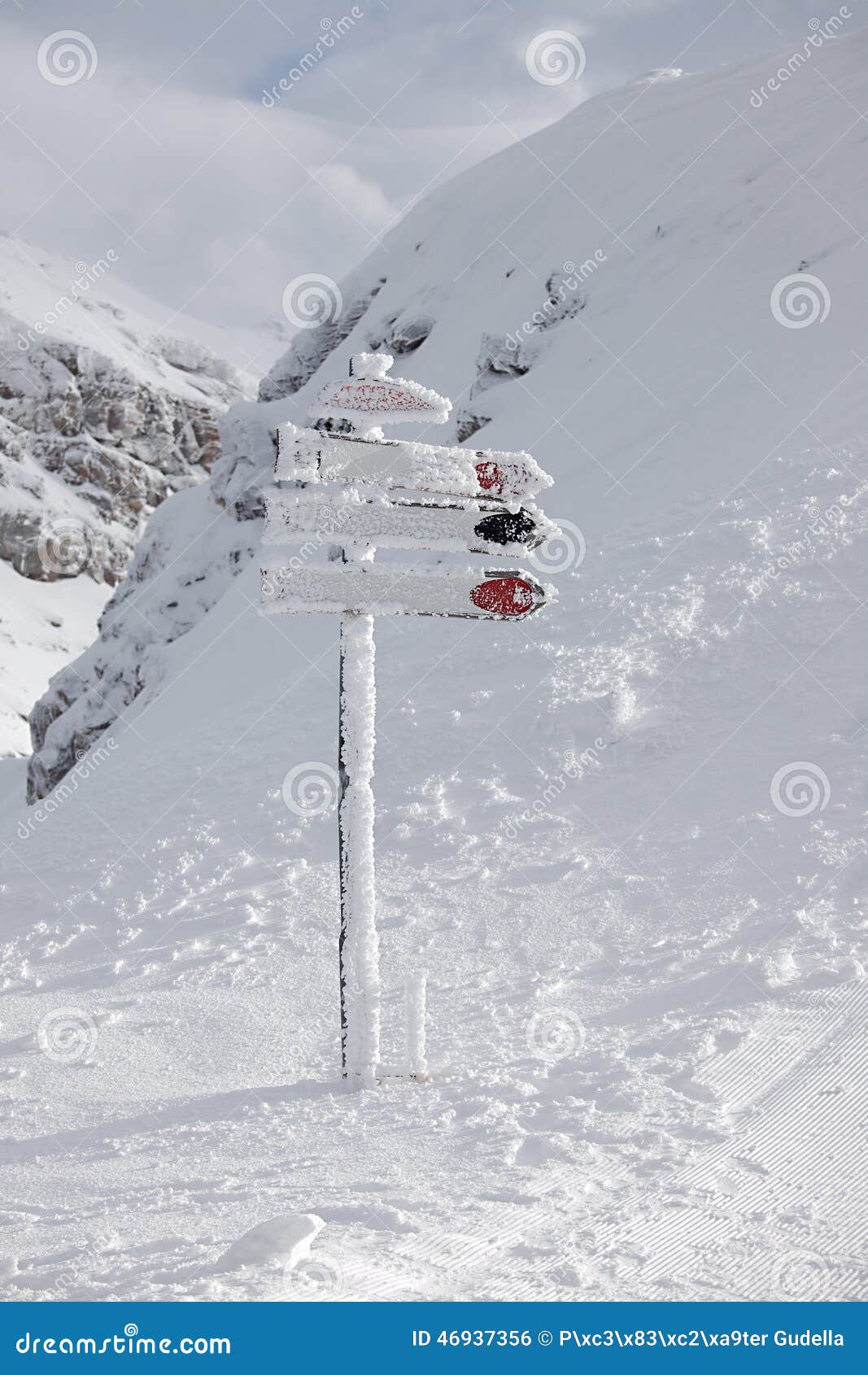 Winter Signs stock photo. Image of road, select, frozen - 46937356