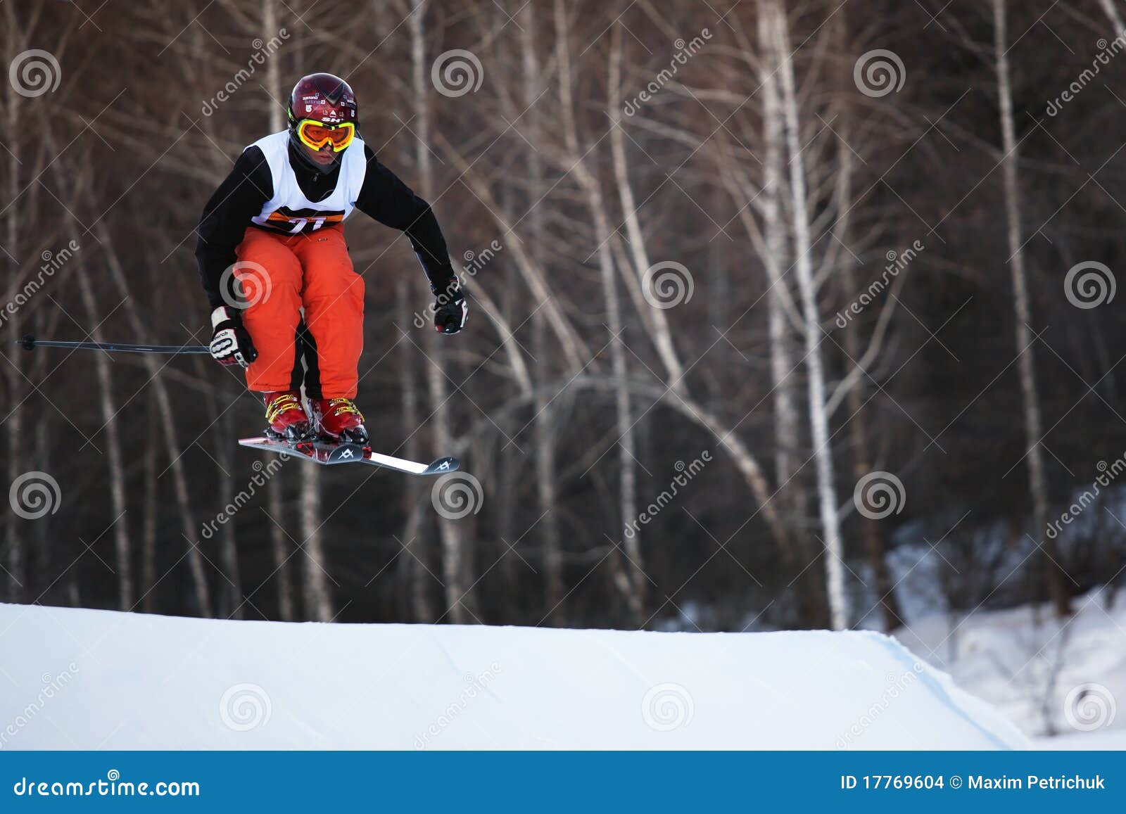 Winter Ski and Bordercross Competition Editorial Stock Image - Image of ...