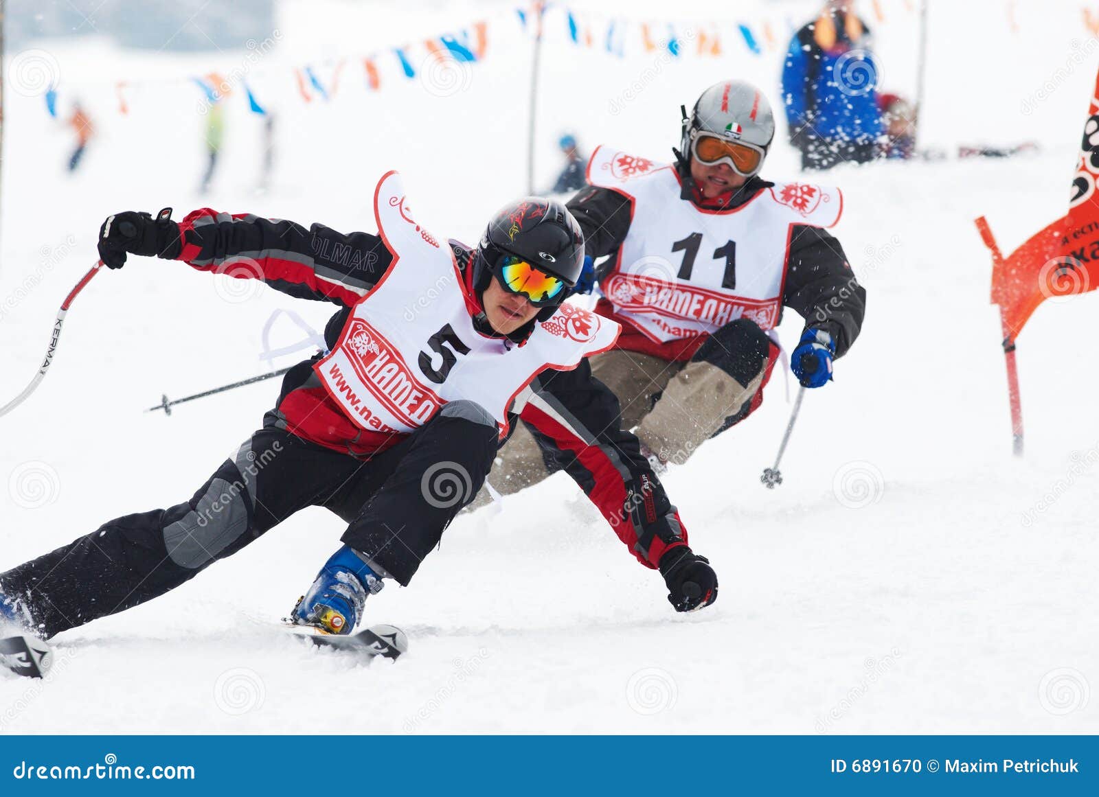 Winter ski contest editorial image. Image of activity - 6891670