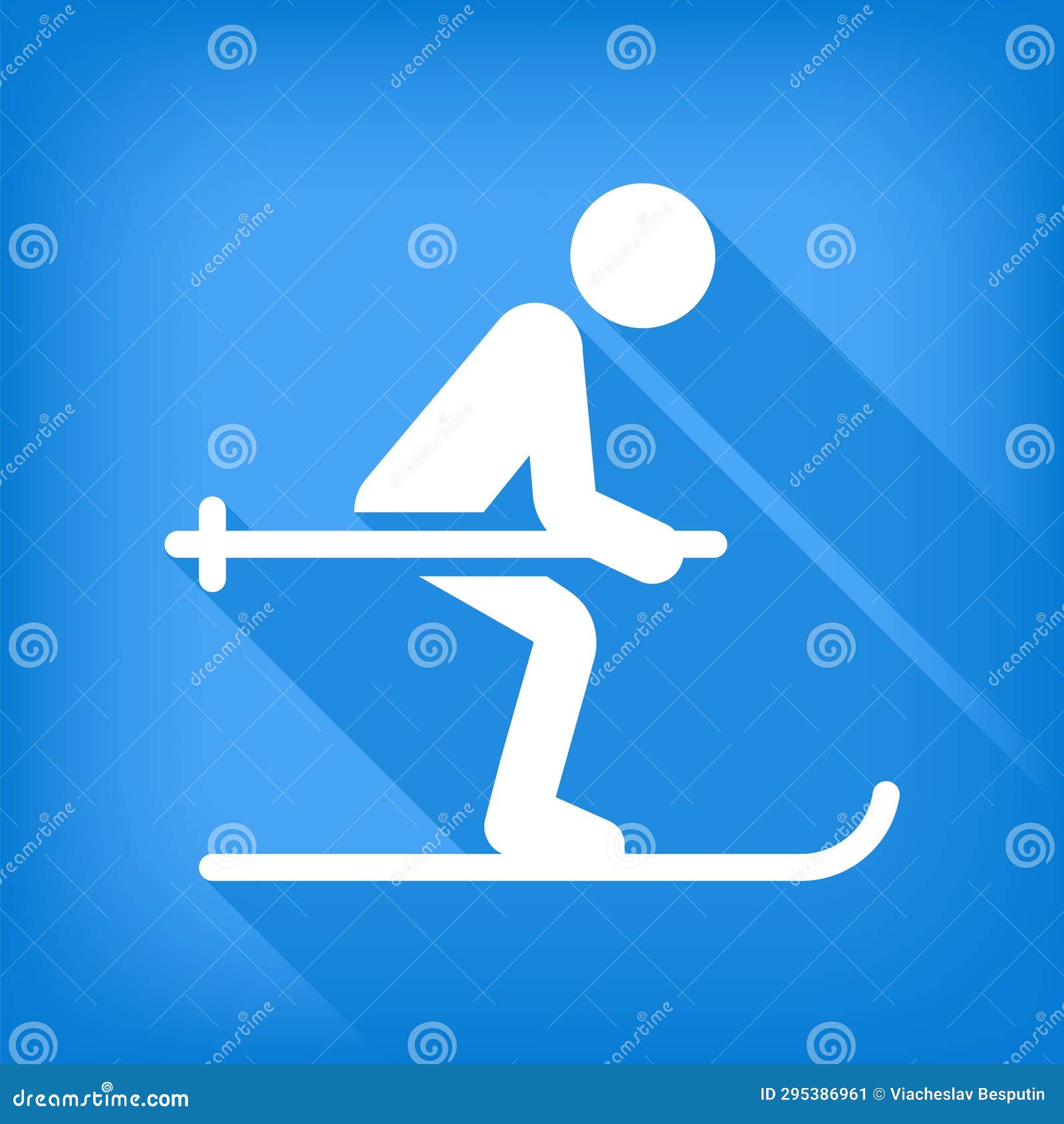 Winter skier icon. stock vector. Illustration of isolated - 295386961