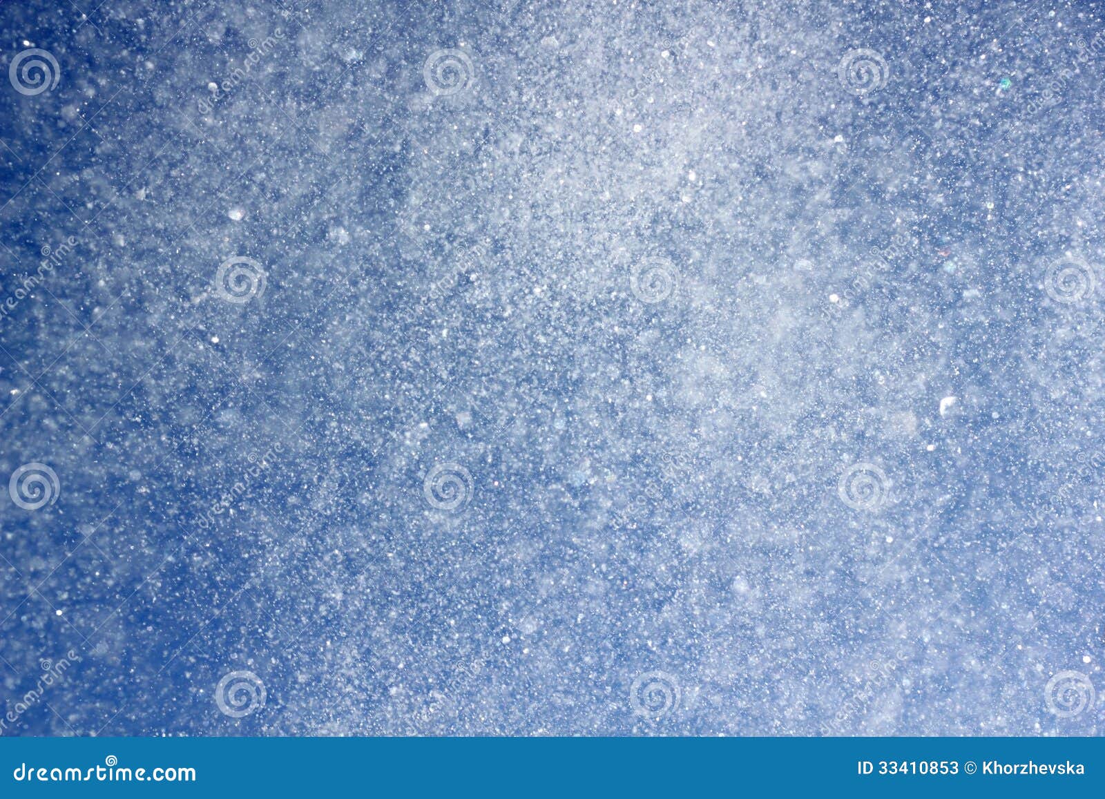 Winter sky blue with snow stock illustration. Illustration of vivid ...
