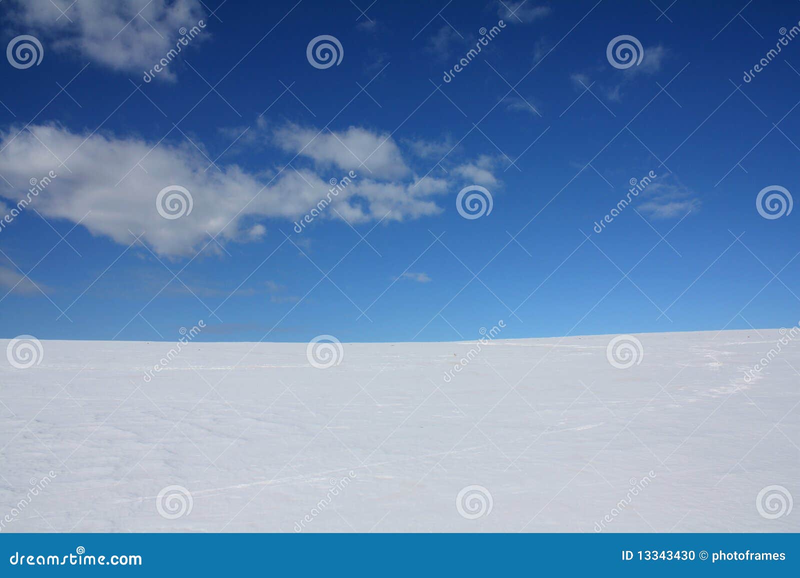 Winter Sky Horizon Snow and Clouds Stock Photo - Image of blue, freeze ...