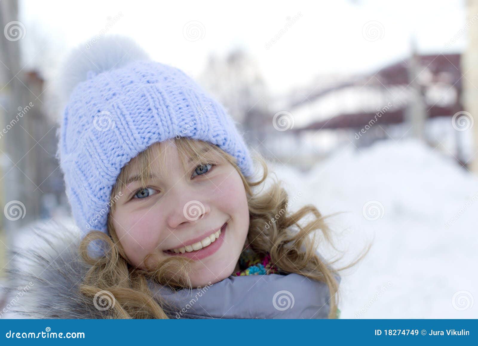 Winter smile stock image. Image of eyes, female, teenager - 18274749