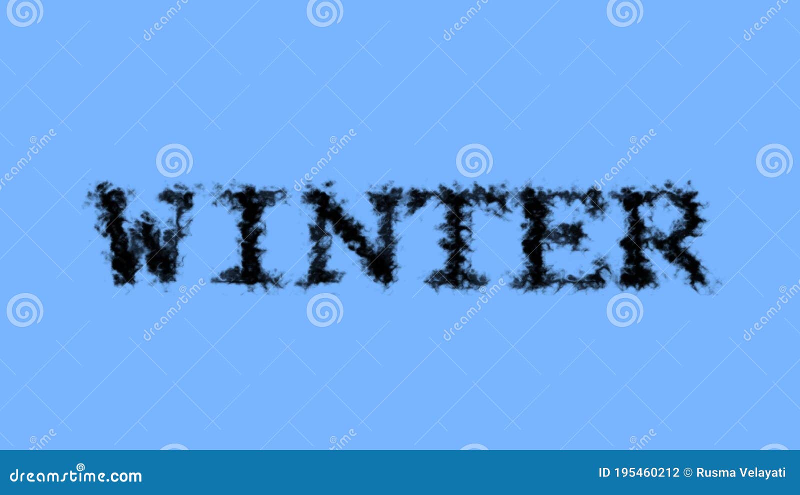 Winter Smoke Text Effect Sky Isolated Background Stock Footage - Video ...