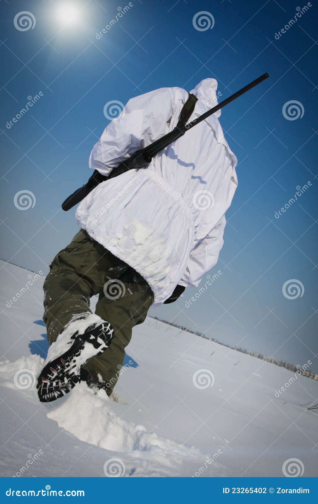 Winter sniper stock photo. Image of snow, sport, activity - 23265402