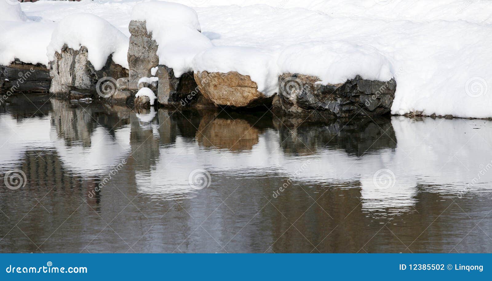 The winter snow bank. stock photo. Image of cold, scenics - 12385502