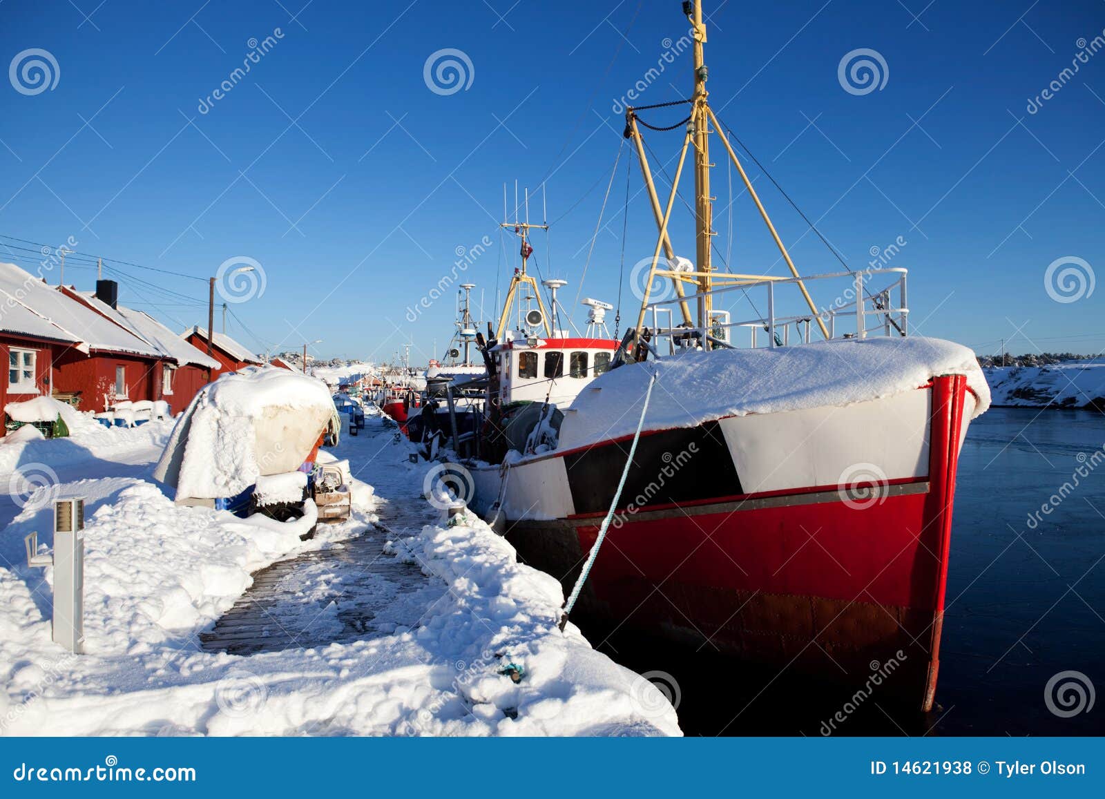 Winter Snow Boat stock photo. Image of space, outdoor - 14621938