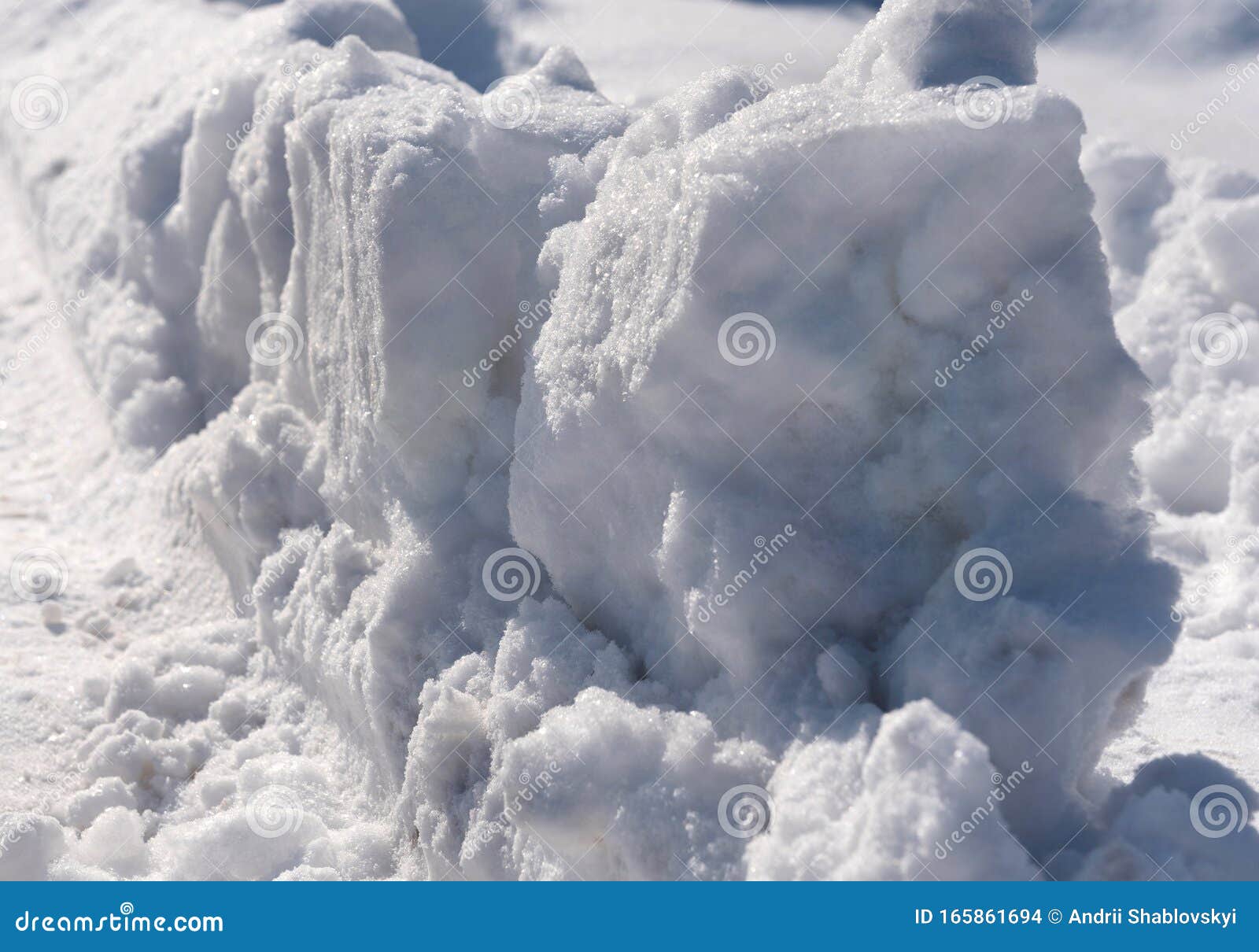 Winter Snow by Close-up. Season Specific Stock Photo - Image of white ...