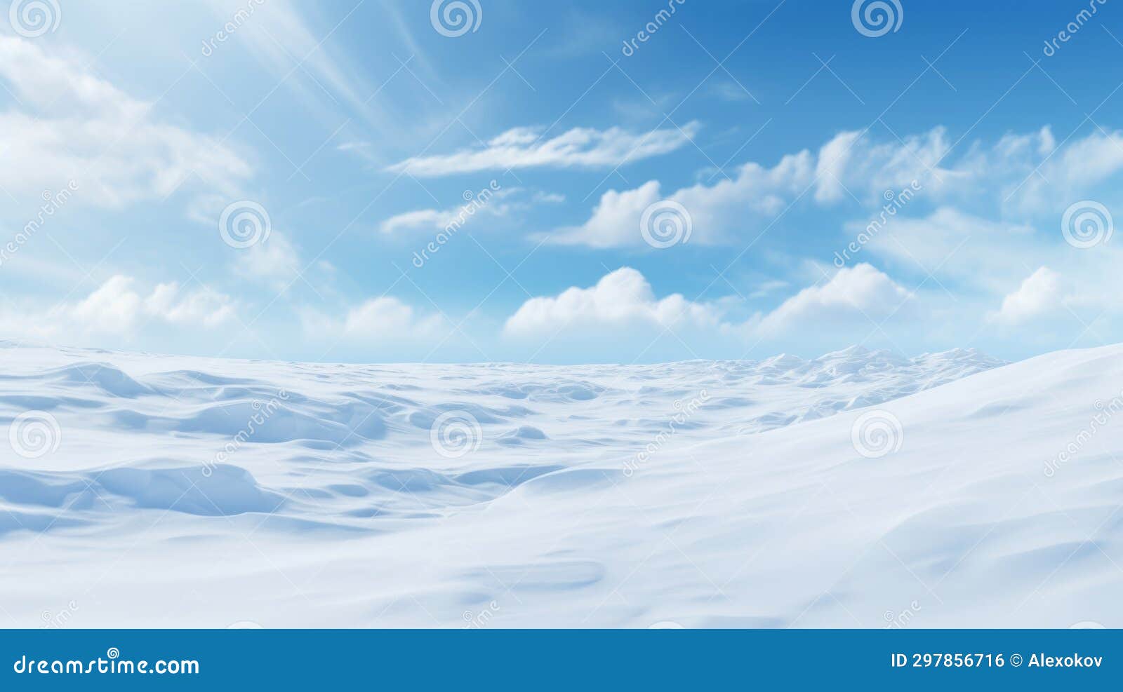 Winter Snow Field Background AI Generated Stock Illustration ...