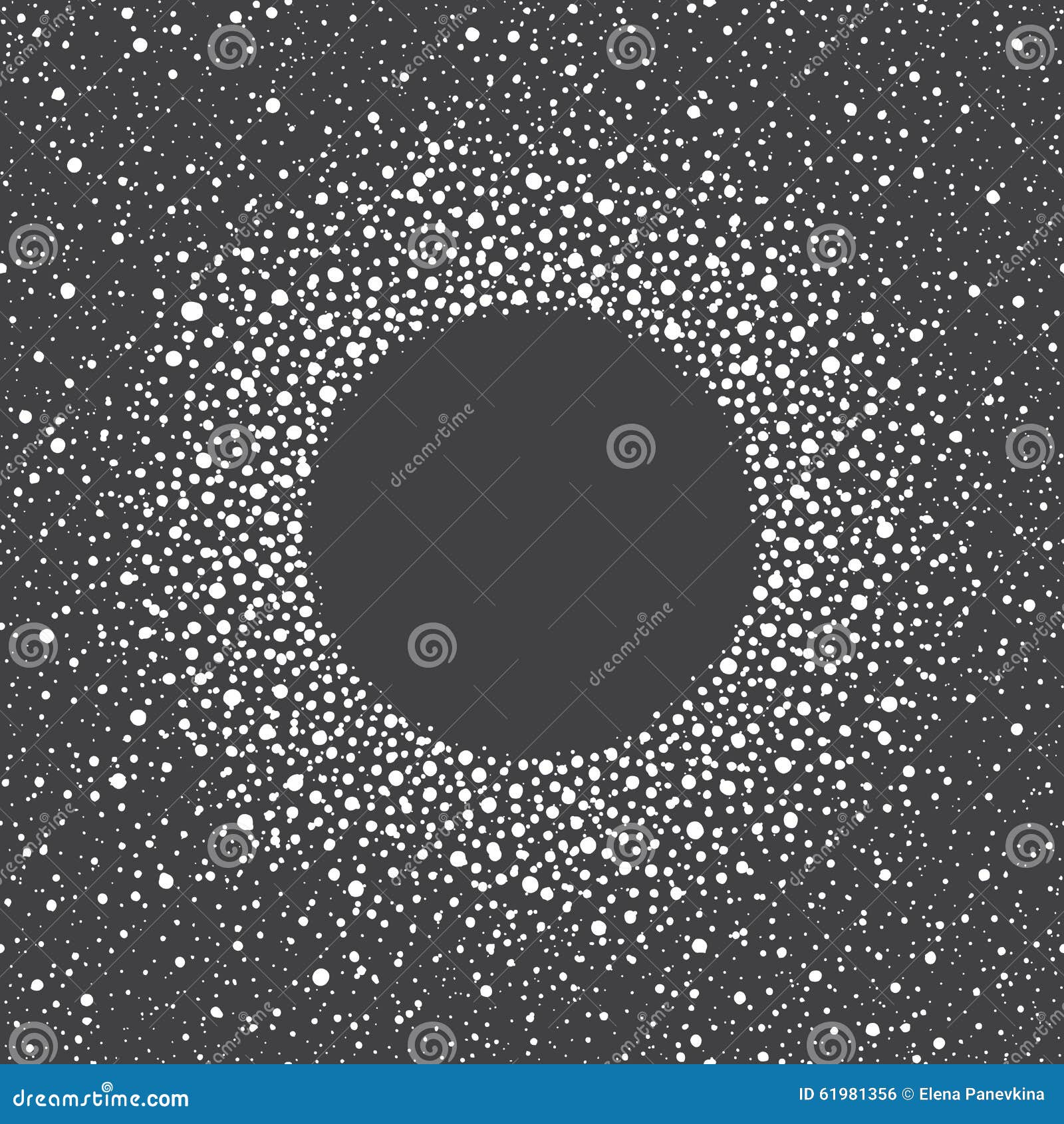 Winter Snow Frame with Snowfall Splash Texture. Stock Vector ...