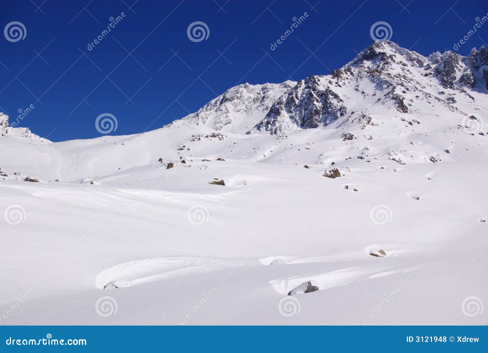 Winter snow mountains stock photo. Image of altitude, glaciers - 3121948