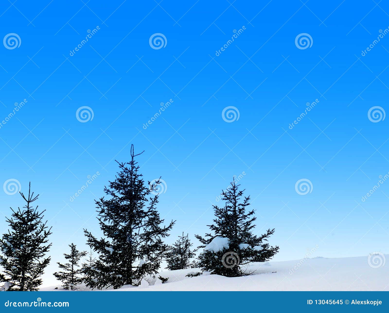 Winter snow scene stock image. Image of rise, landscape - 13045645