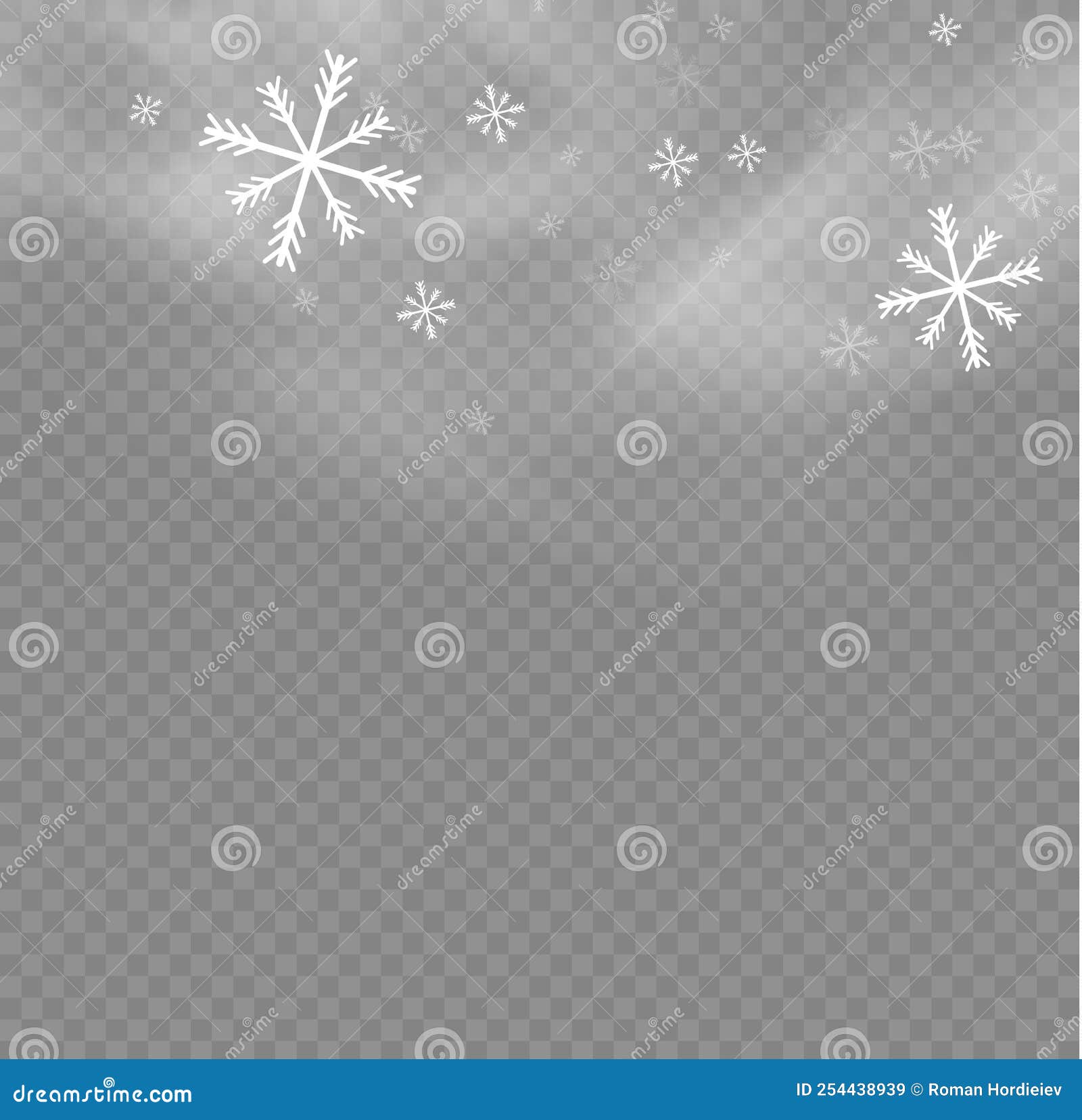 Winter Snow Wind, Fog, White Gradient Decorative Stock Vector ...