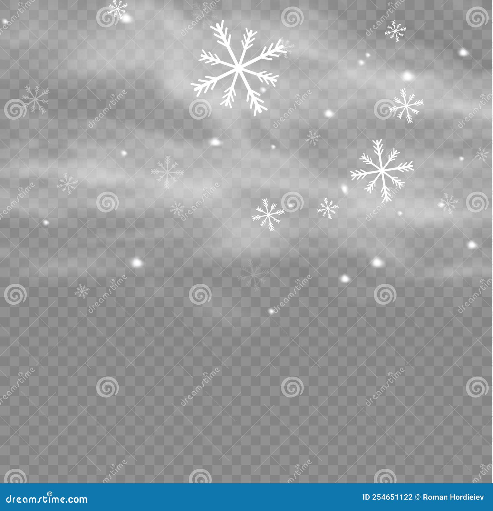 Winter Snow Wind, Fog, White Gradient Decorative Stock Vector ...